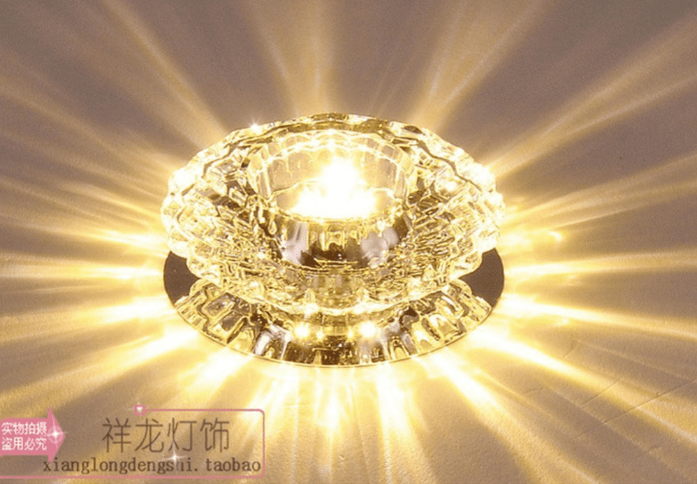 Aisle LED Ceiling Lamps Living Room Ceiling Lights Crystal Corridor ...
