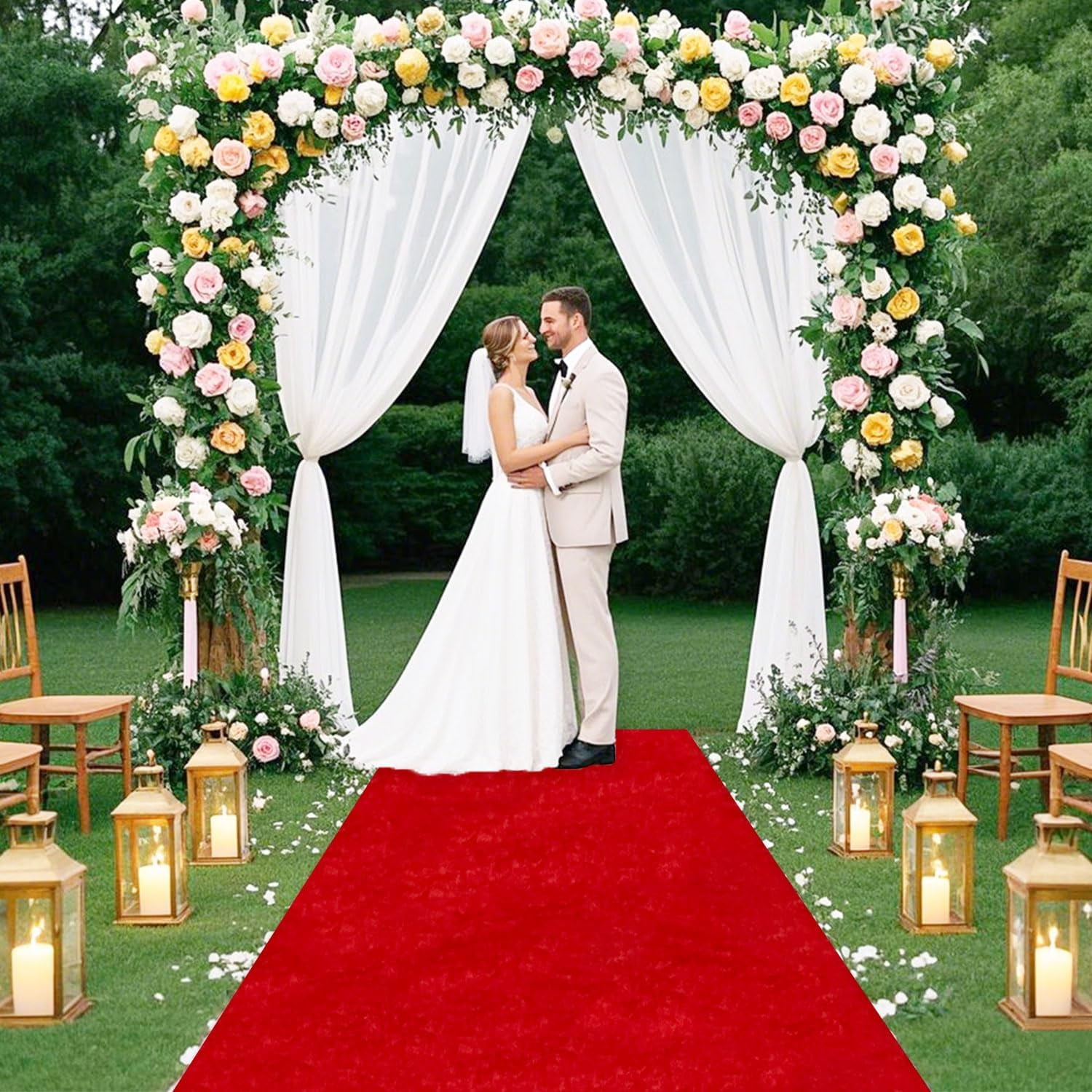 Aisle Runner for Wedding Ceremony Red Carpet Aisle Runner 5x20 FT ...