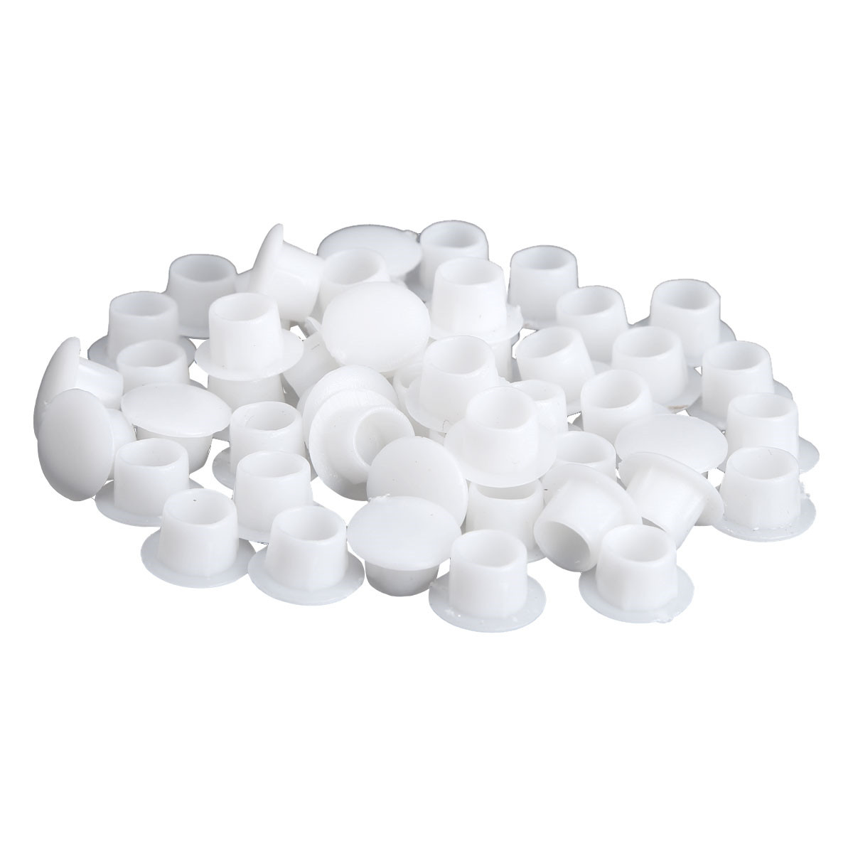 Aislor 50pcs Screw Caps Covers Flush Type Plastic Hole Plugs Button ...