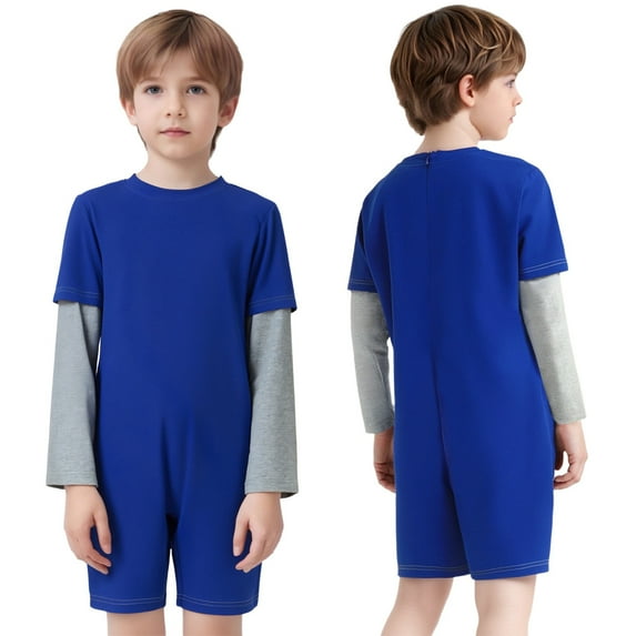 Aislor Adaptive Clothing for Kids Special Needs Jumpsuit Color Block ...
