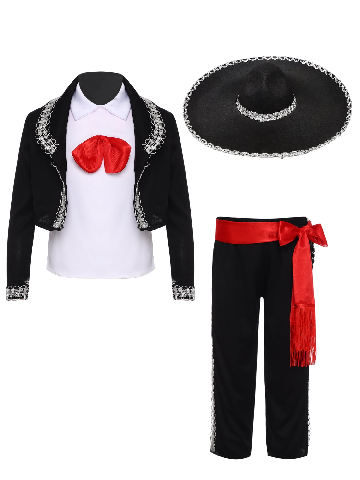 Aislor Boys 5 Piece Mexican Traditional Mariachi Performance Cosplay ...