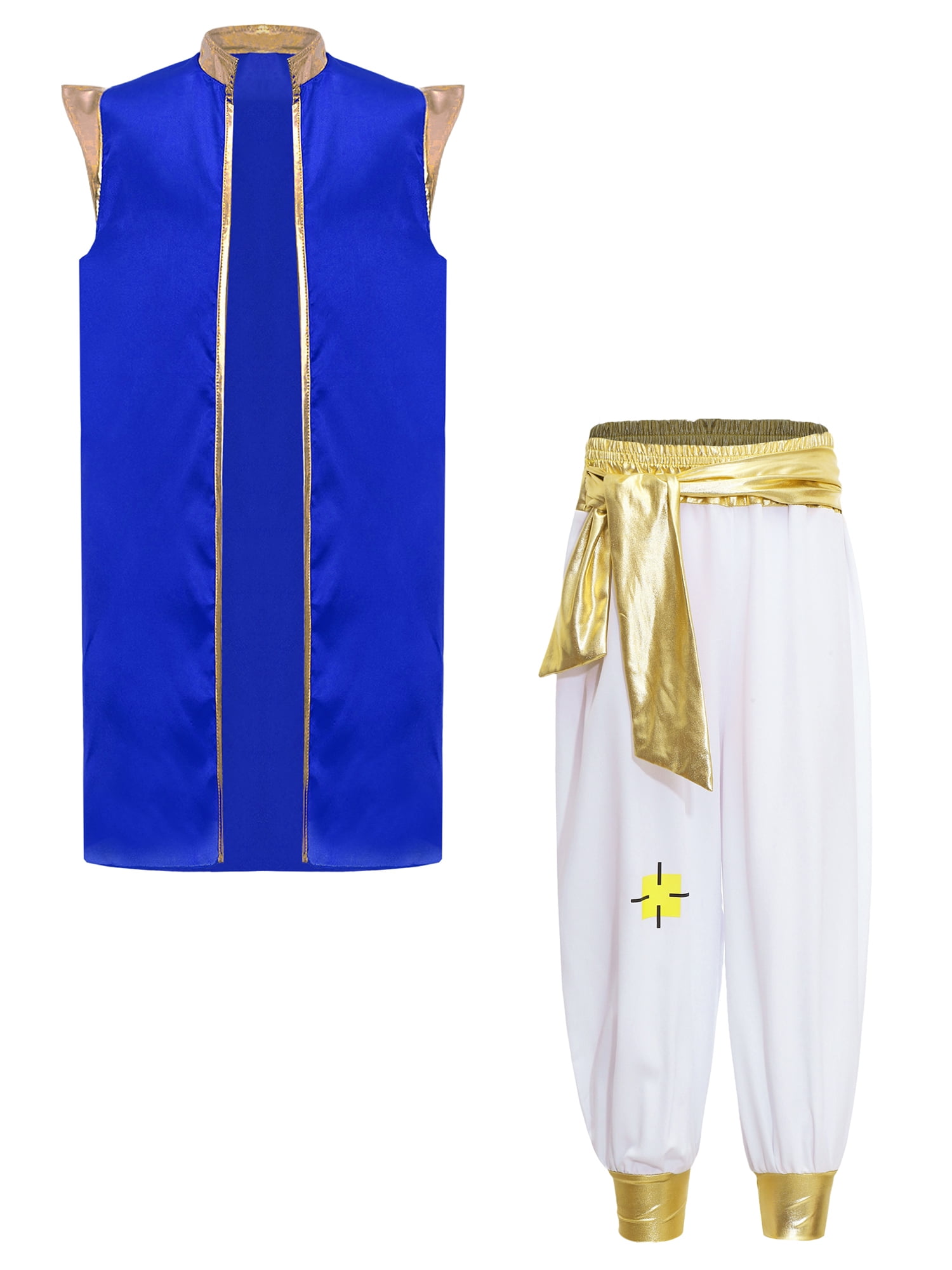 Aislor Boys Arab Prince Street Suit Open Front Waistcoat Top with Harem ...