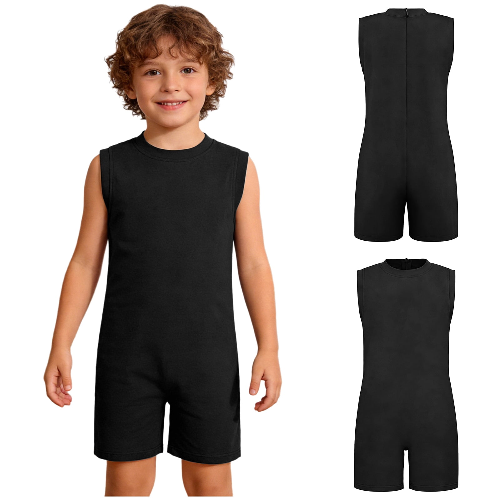 Aislor Boys Girls Anti-Strip Romper Jumpsuit Zip Back One Piece for ...
