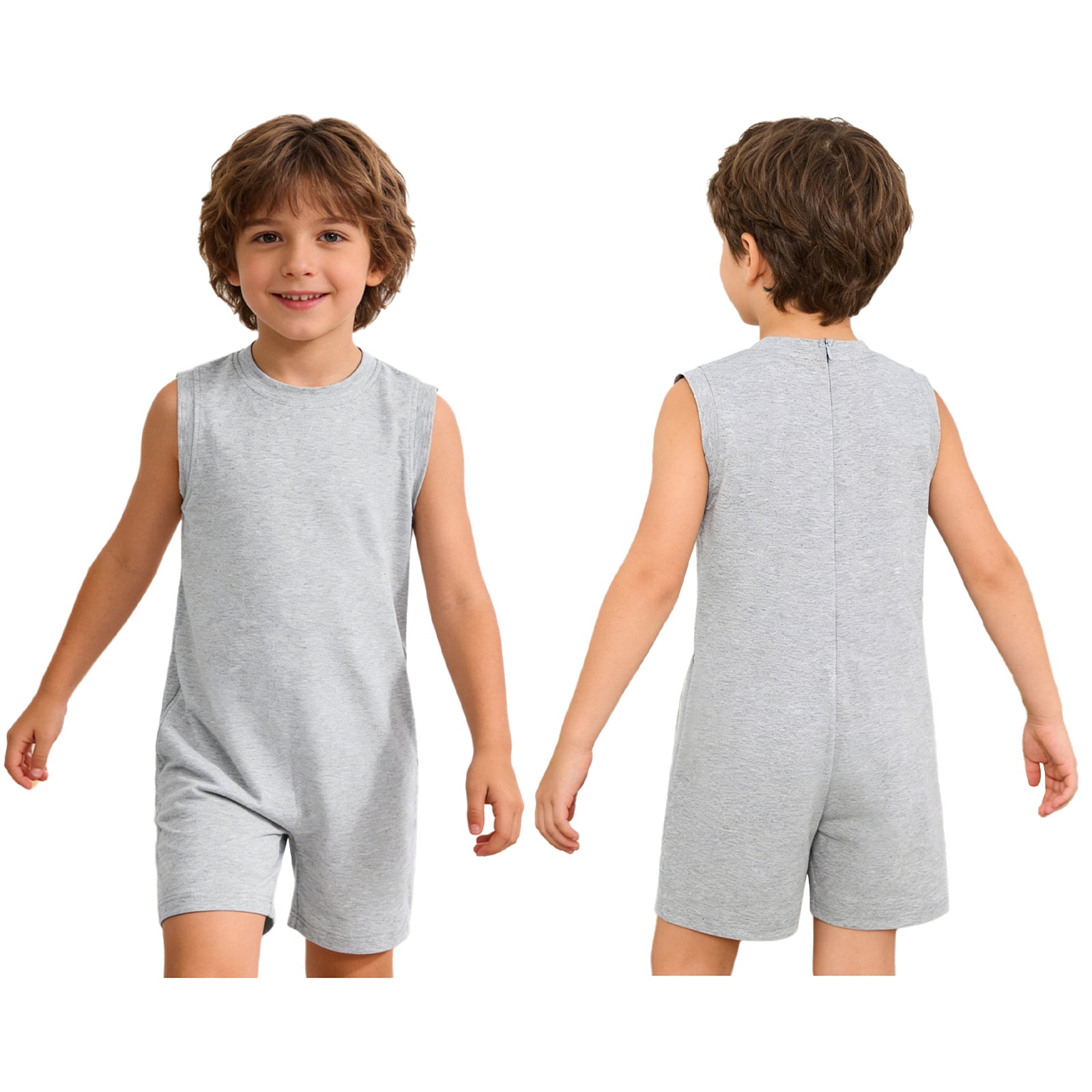 Aislor Boys Girls Anti-Strip Romper Jumpsuit Zip Back One Piece for ...