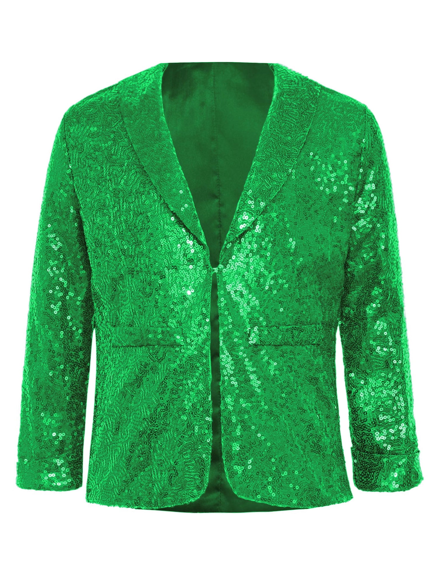 Aislor Boys Girls Christmas Elf Jacket Coat Shiny Sequins Top with ...