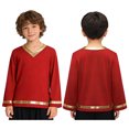 Aislor Boys Praise Dance Pullover Top Long Sleeve Metallic Church ...