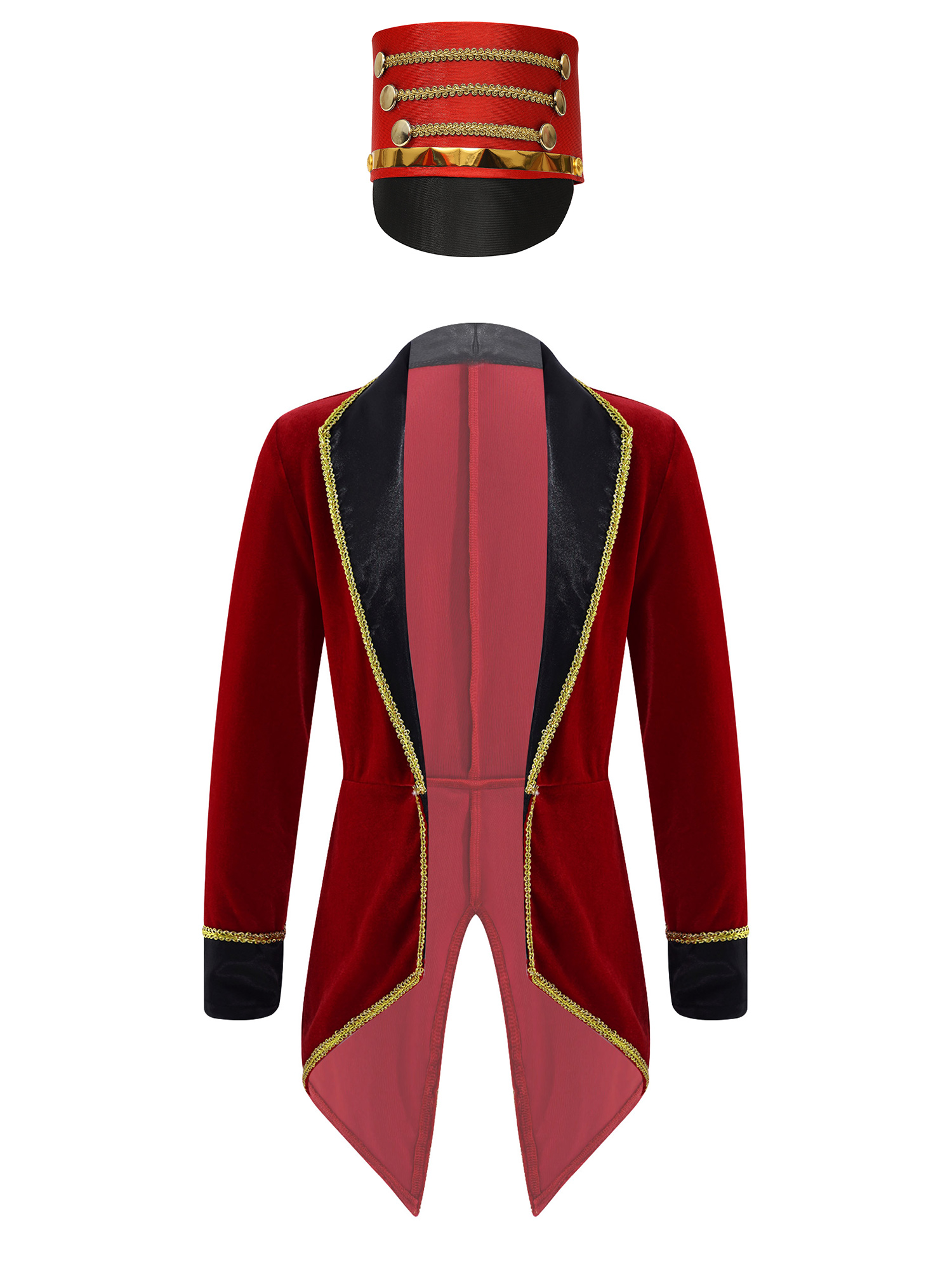 Aislor Boys Ringmaster Costume Circus Showman Cosplay Outfits Long ...