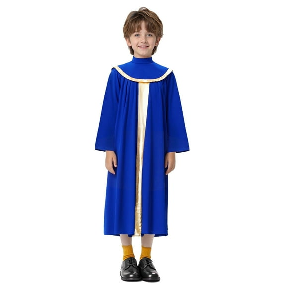 Aislor Church Choir Robe Boys Girls Graduation Gown Long Sleeve Robe ...