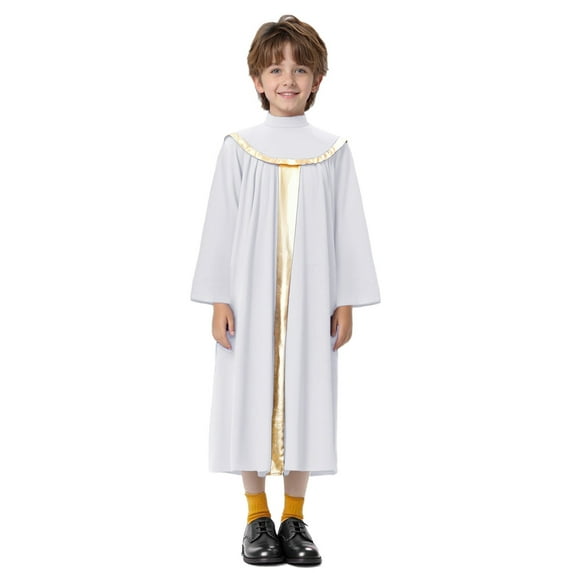 Aislor Church Choir Robe Boys Girls Graduation Gown Long Sleeve Robe ...