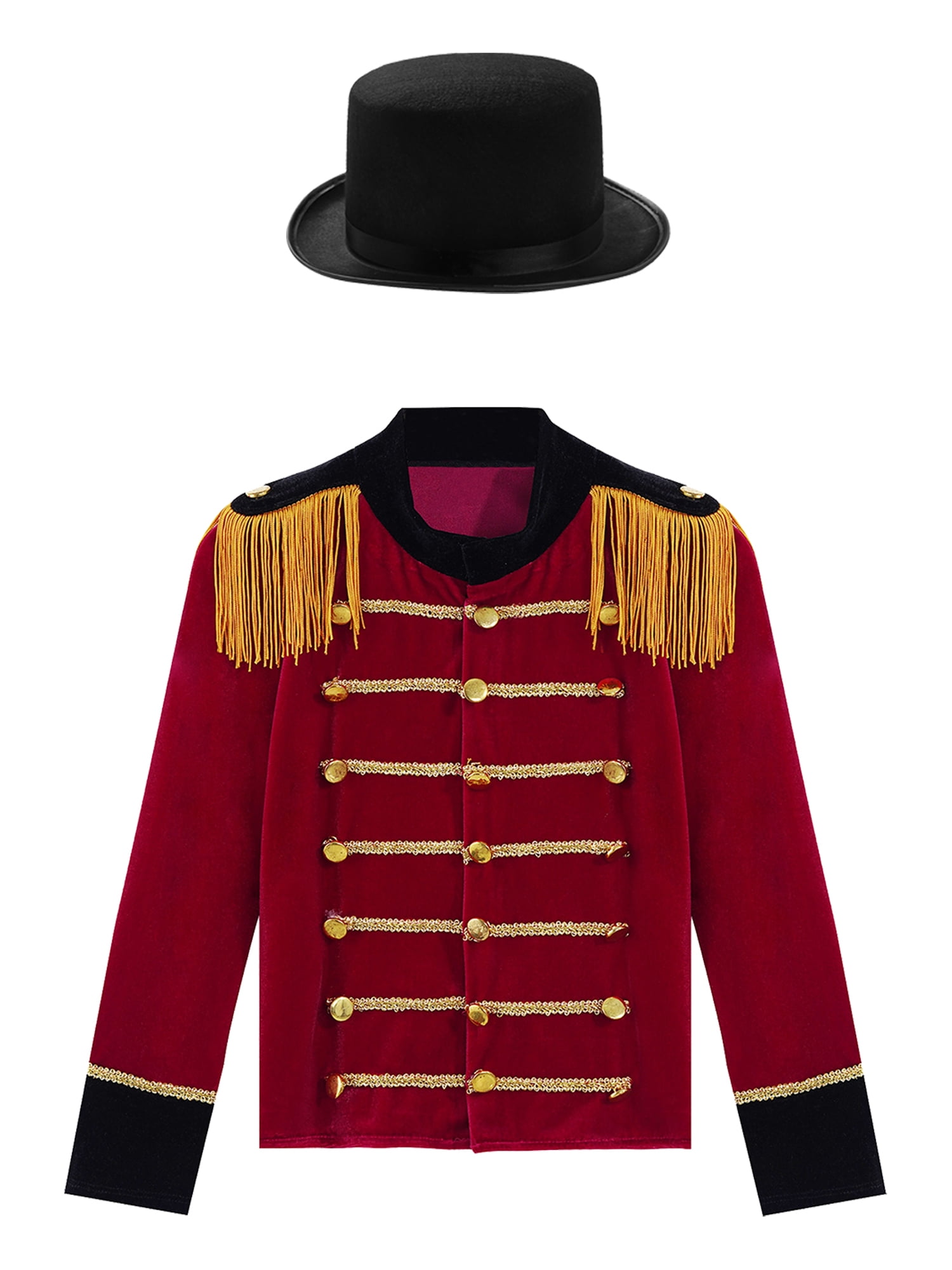Aislor Drum Major Outfits for Girls Boys School Marching Band Uniform ...
