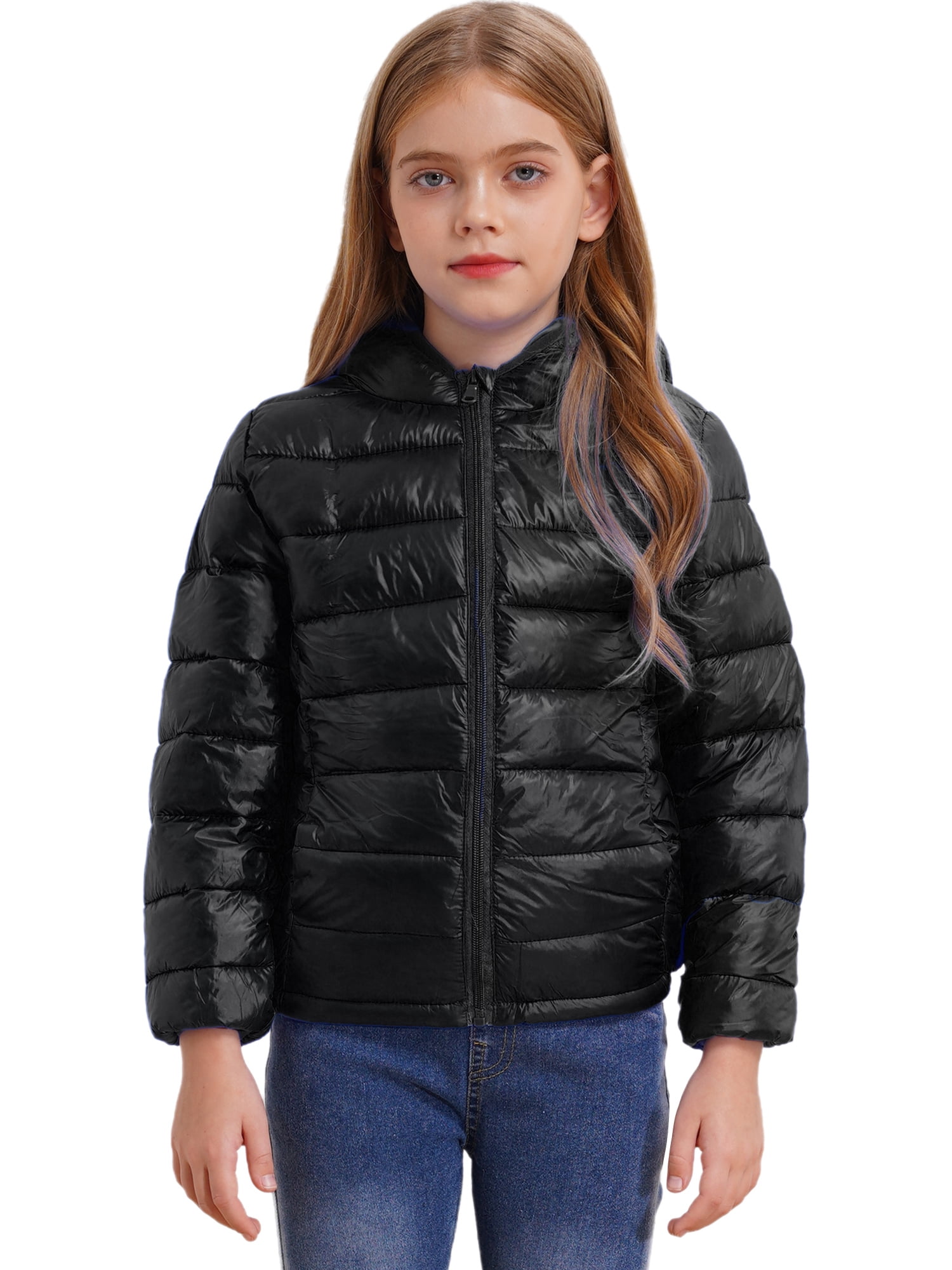 Aislor Girls Boys Long Sleeve Ultra Lightweight Jacket Coat Winter Warm ...