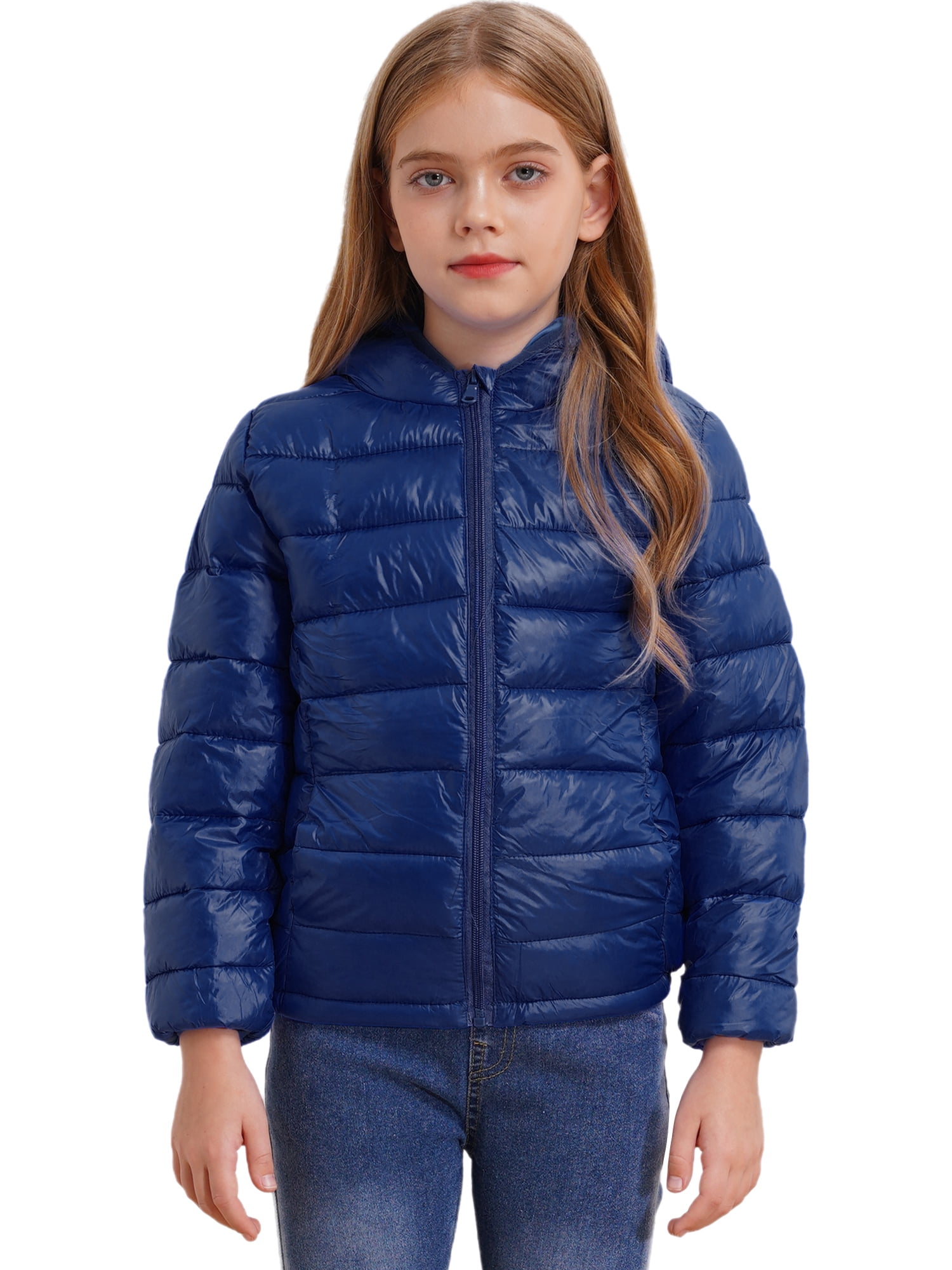Aislor Girls Boys Long Sleeve Ultra Lightweight Jacket Coat Winter Warm ...