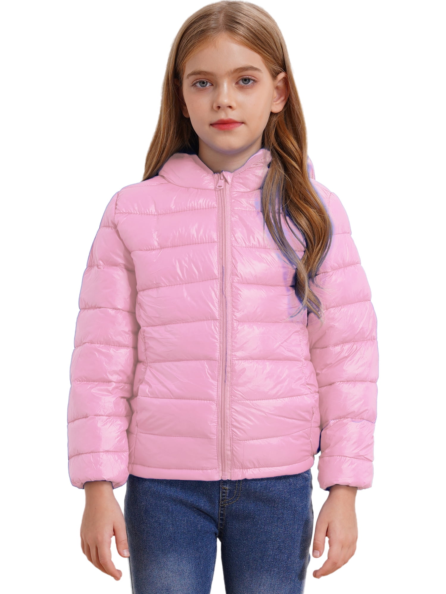 Aislor Girls Boys Long Sleeve Ultra Lightweight Jacket Coat Winter Warm ...
