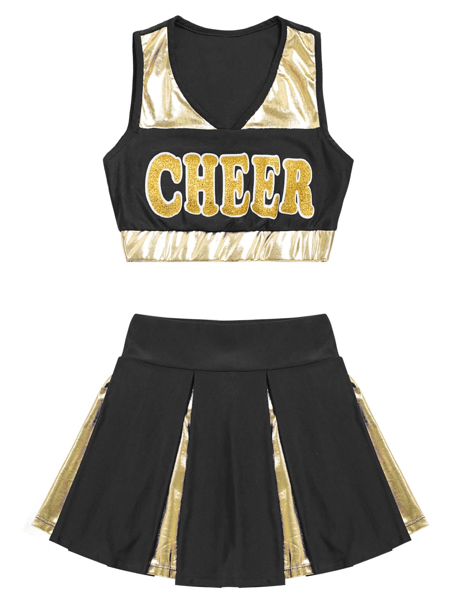 Aislor Girls Cheer Leader Uniform Cheerleading Halloween Cosplay ...
