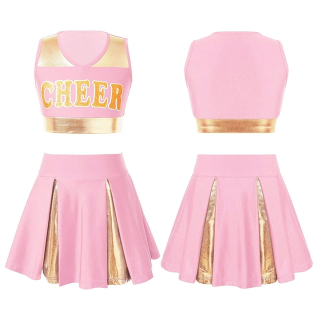Aislor Girls Cheer Leader Uniform Cheerleading Halloween Cosplay ...