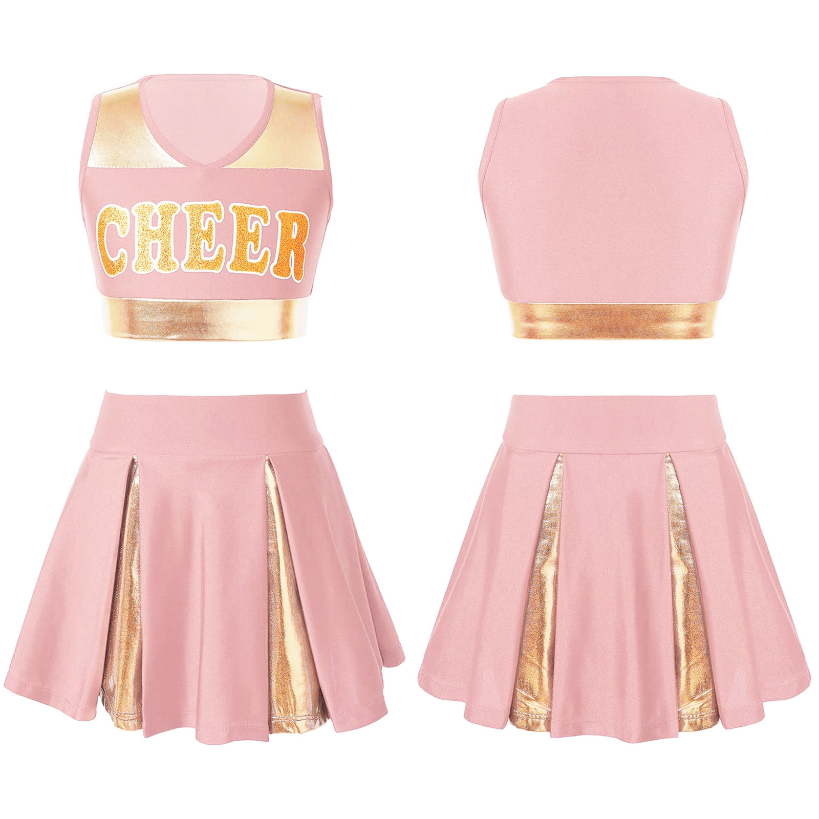 Aislor Girls Cheer Leader Uniform Cheerleading Halloween Cosplay ...