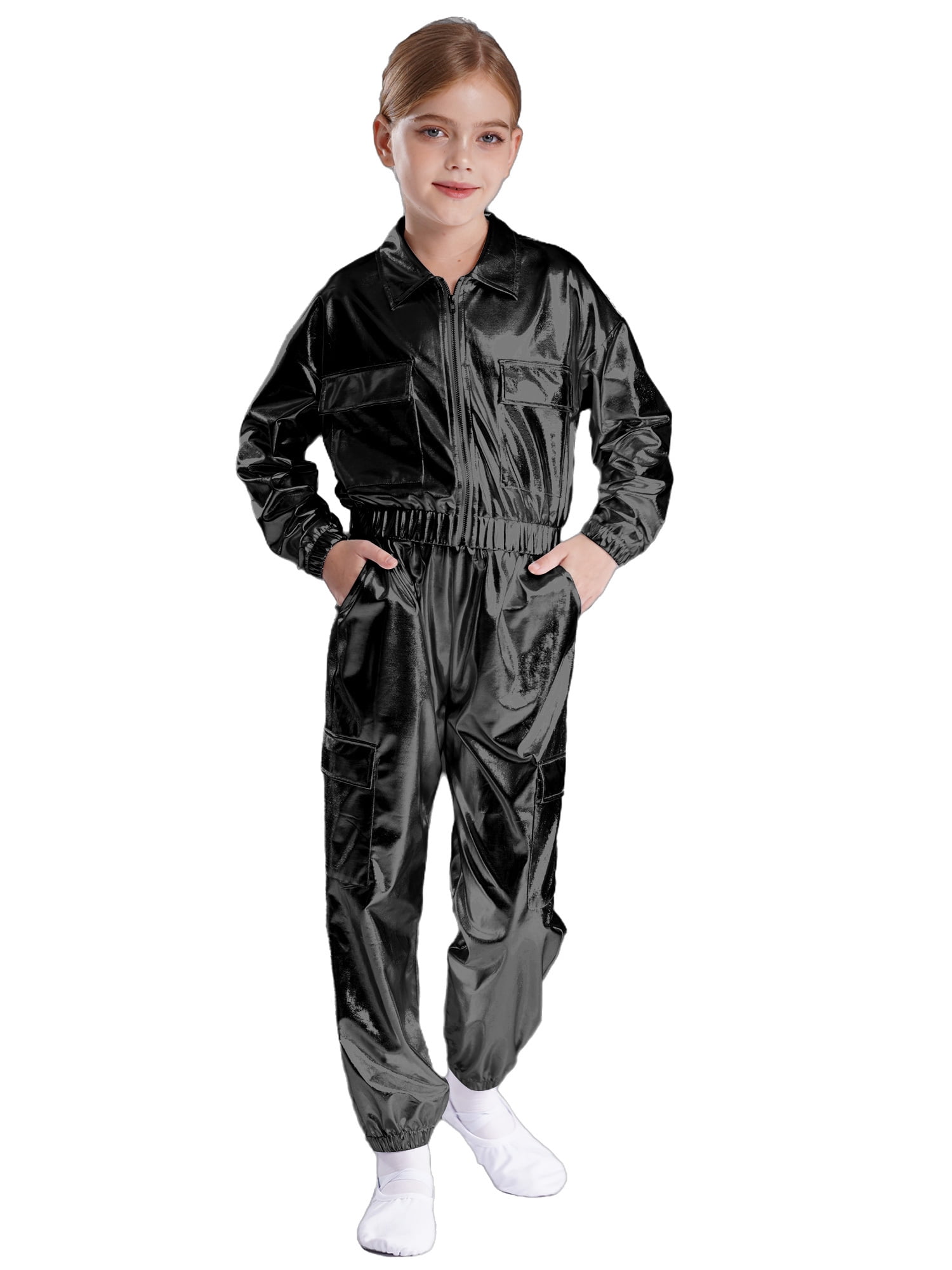 Aislor Girls Jazz Dance Hip-Hop Street Jacket with Pants Clothes Disco ...