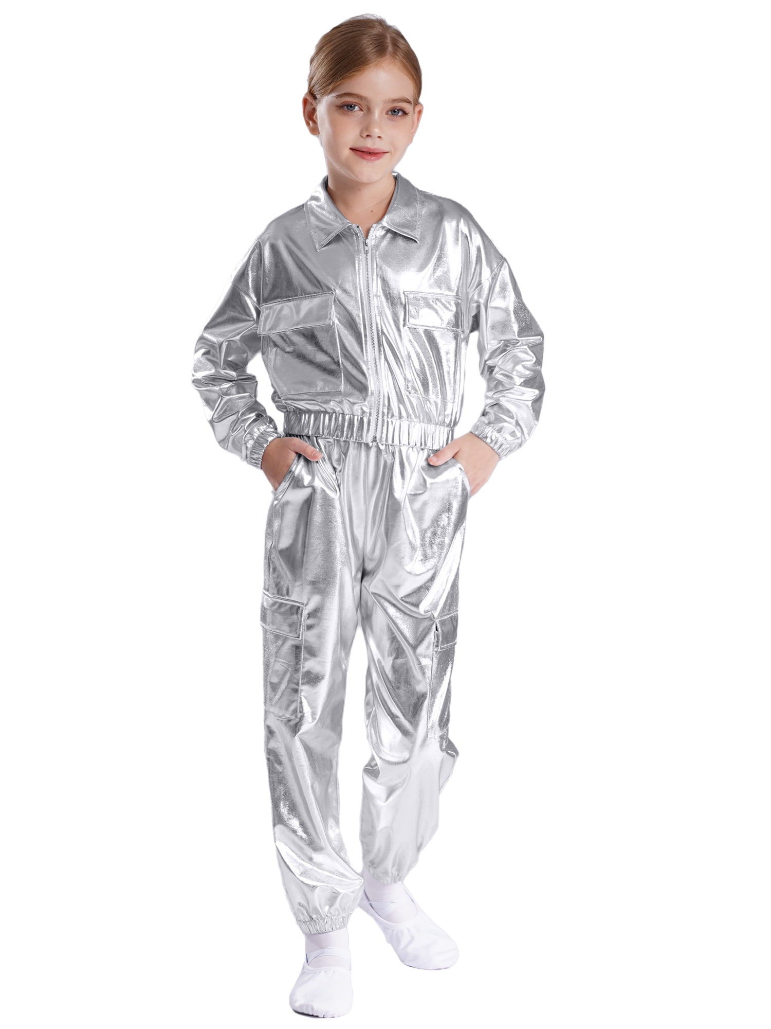 Aislor Girls Jazz Dance Hip-Hop Street Jacket with Pants Clothes Disco ...