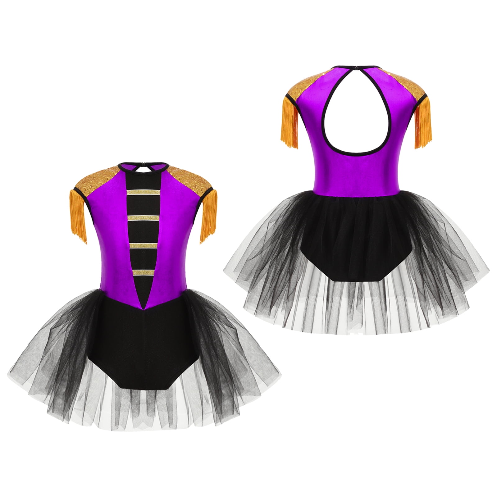 Aislor Girls Ringmaster Circus Costume Sleeveless Dance Leotard Tutu ...