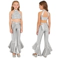 Aislor Girls Sequin Backless Latin Hip Hop Jazz Dance Crop Top with ...