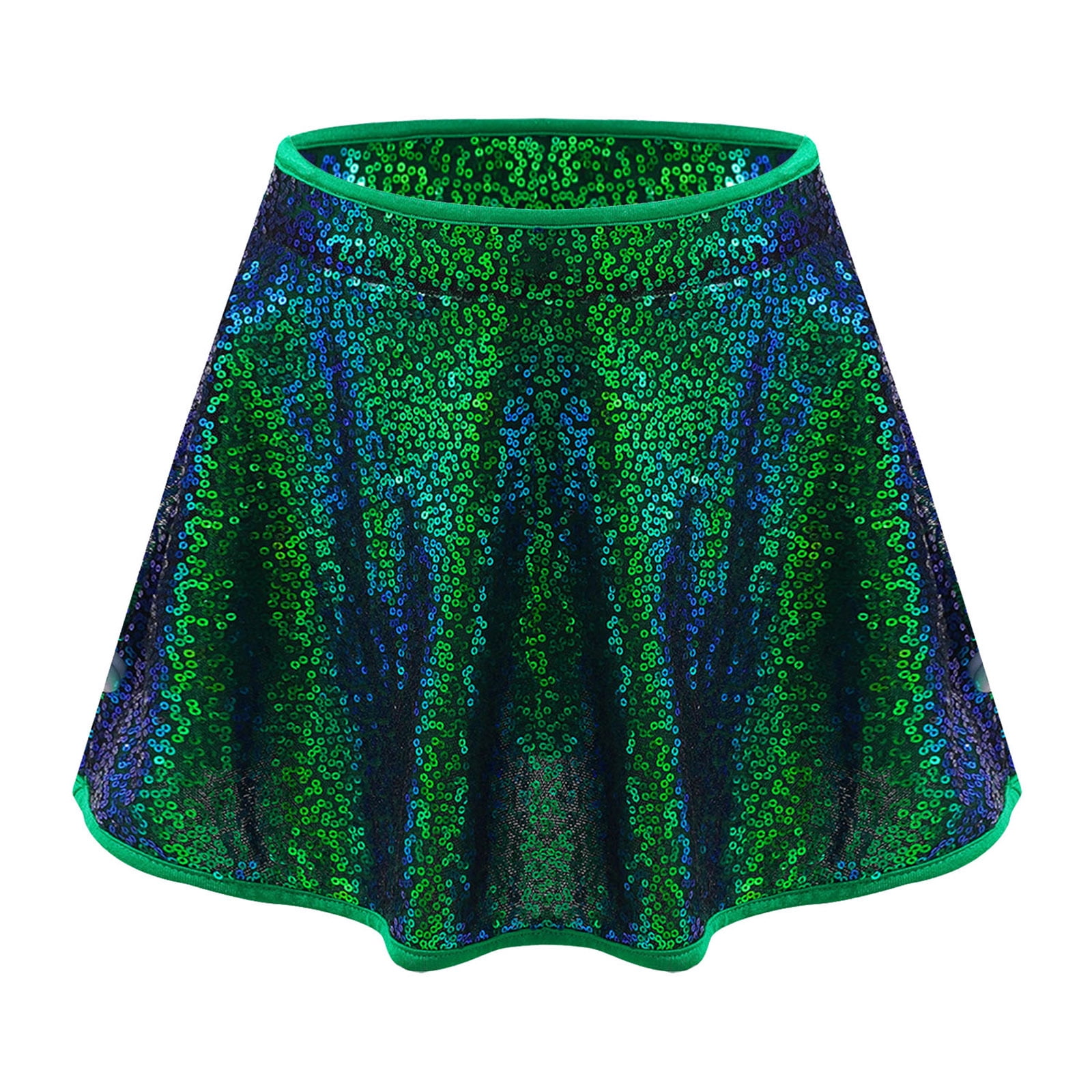 Aislor Girls Sequin Modern Jazz Hip Hop Latin Ballet Dance Mini Skirts ...