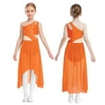 Aislor Girls Sparkly Rhinestone One Shoulder Contemporary Lyrical Dance ...