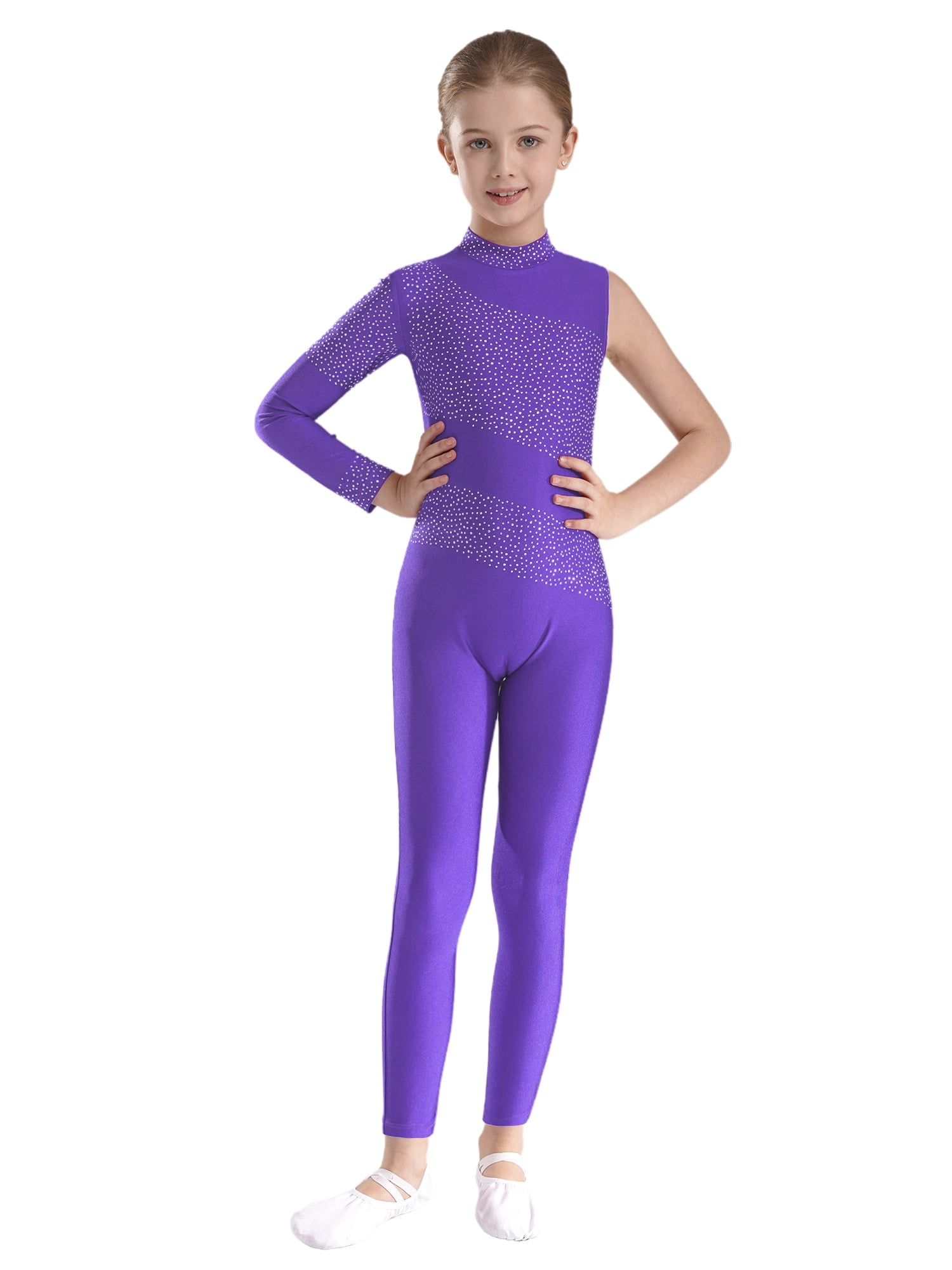 Aislor Gymnastics Leotard for Girls Full Length Unitard Romper ...