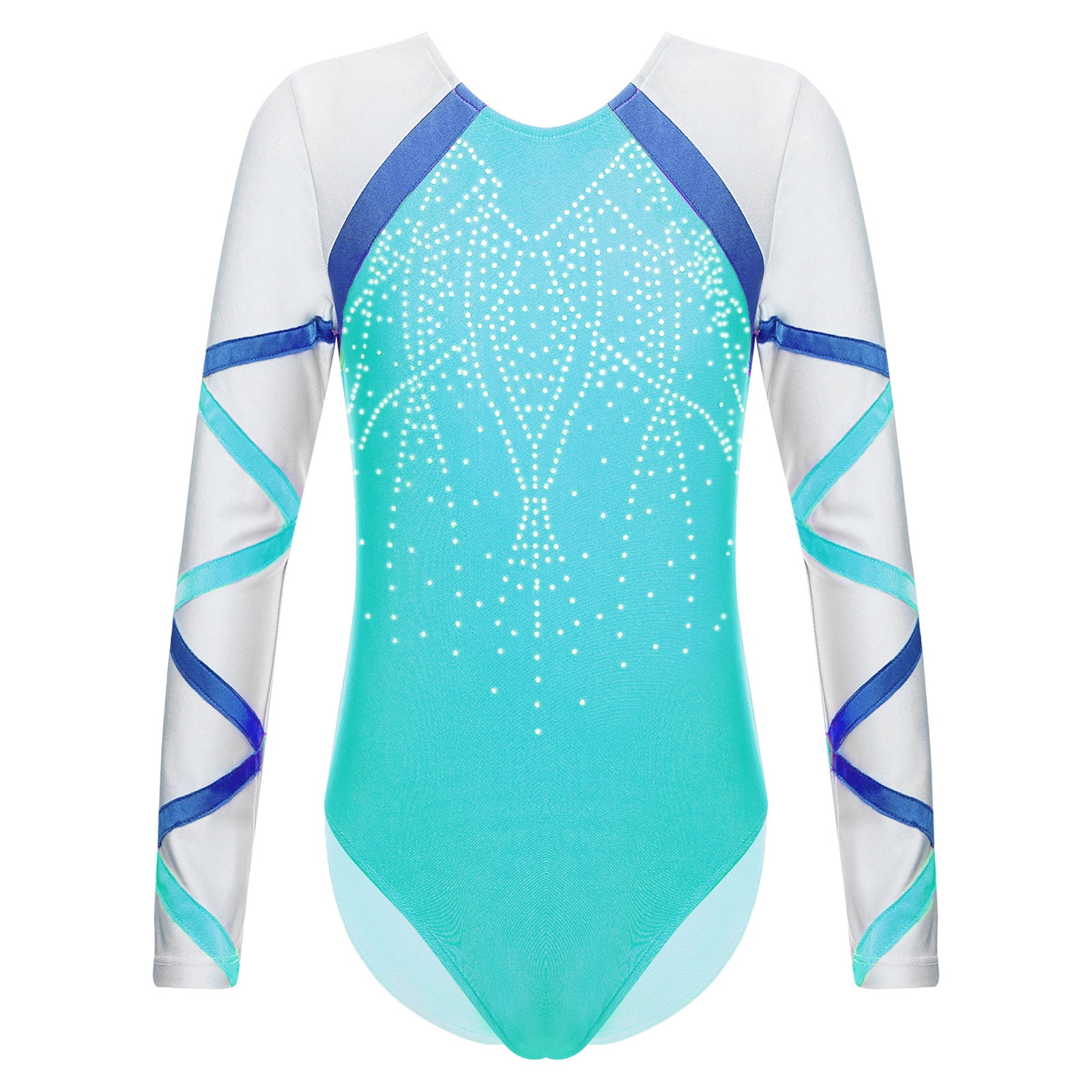 Aislor Gymnastics Leotards for Girls Sparkly Ballet Dance Gymanstics Shirt Long Sleeve Tank ...