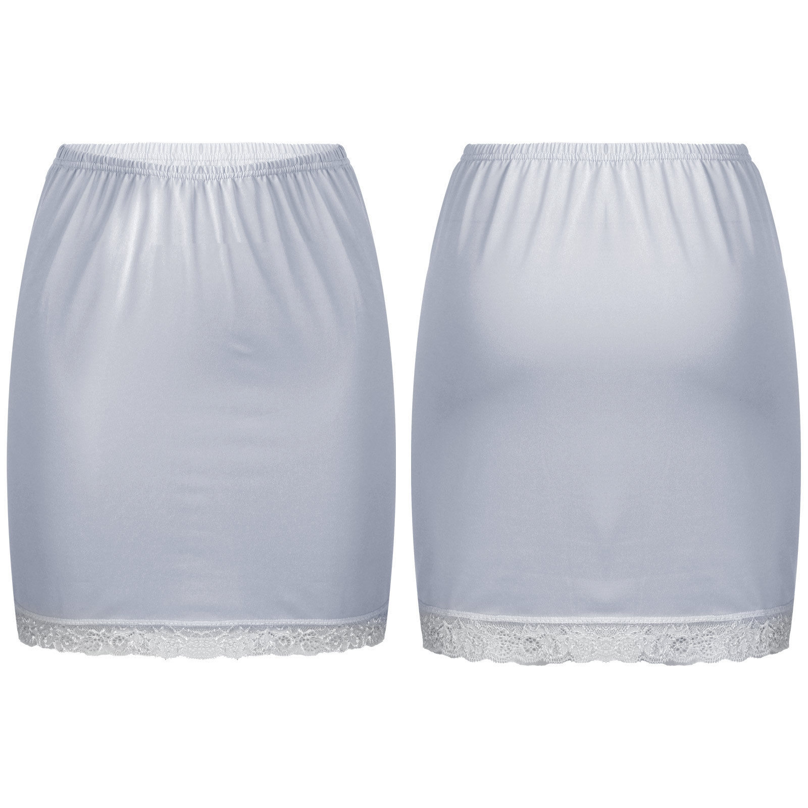Aislor Half Slips for Women Underskirt Short Lace Trim Mini Skirt High ...
