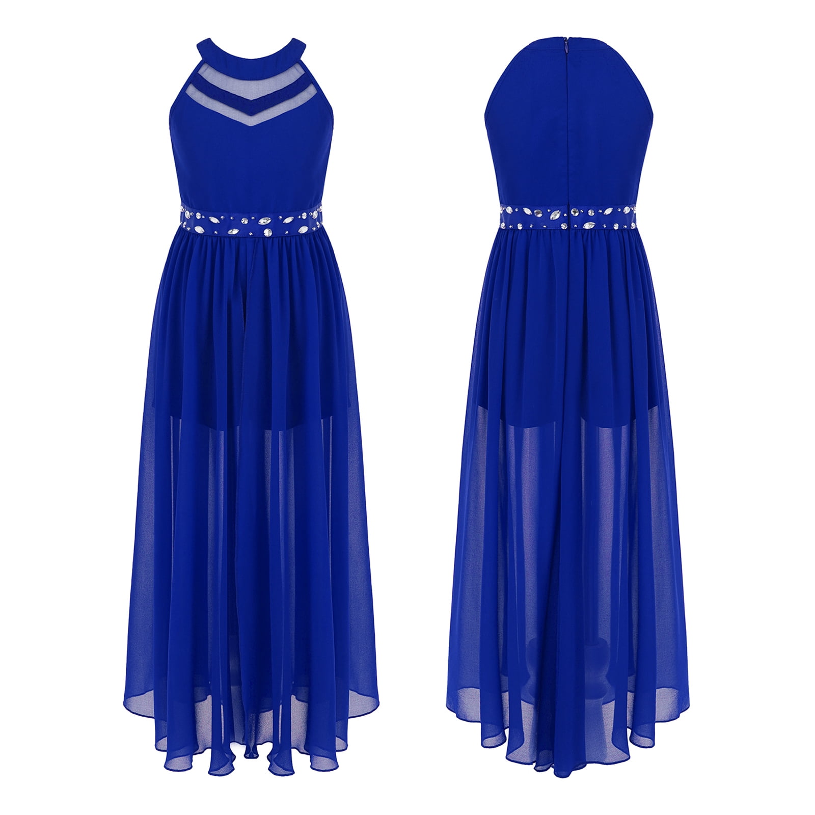 Aislor Kids Flower Girls Chiffon Wedding Party Dress Ball Gown ...