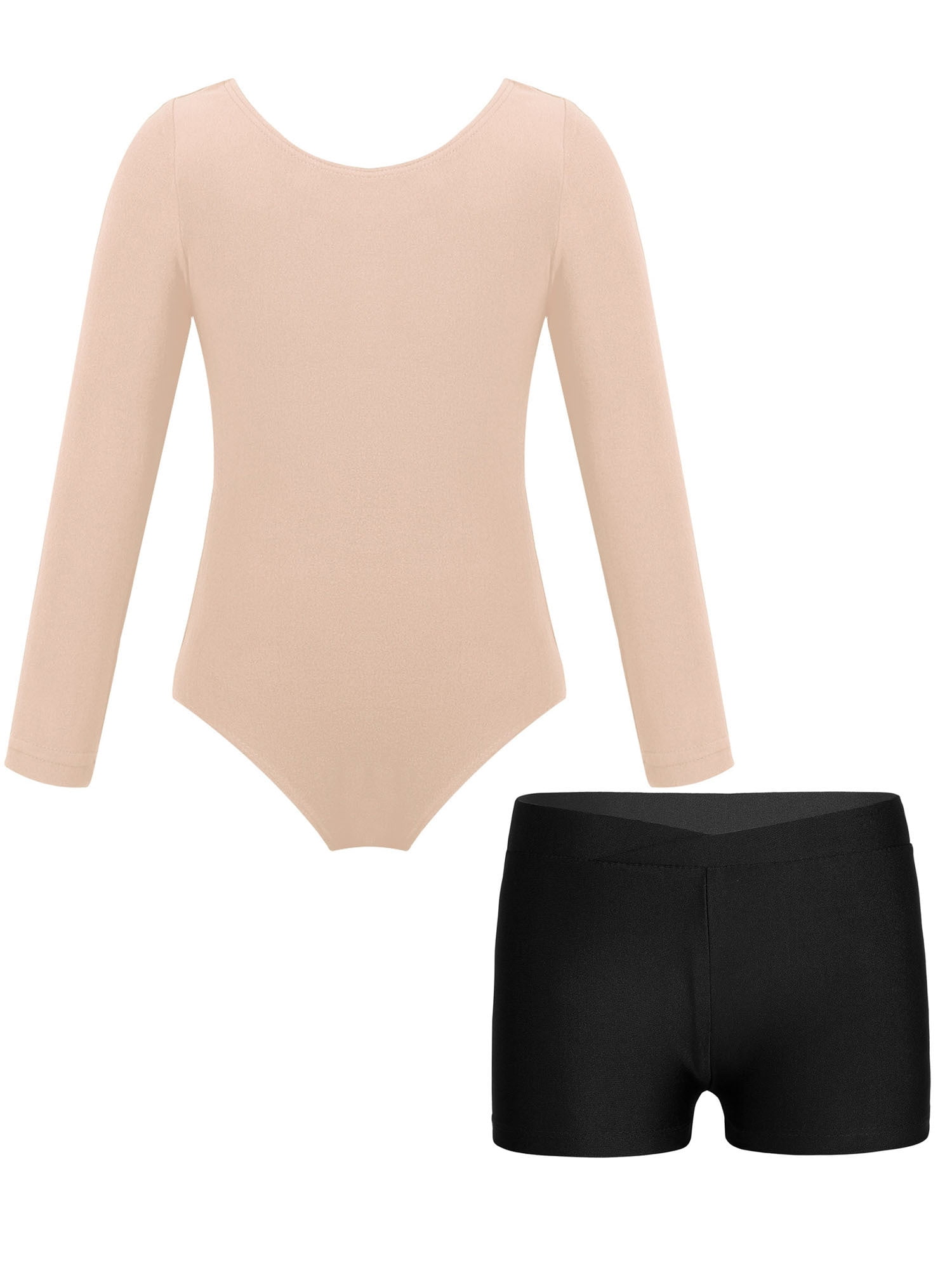 Aislor Kids Girls 2 Pieces Gymnastics Ballet Dance Outfits Long Sleeve ...