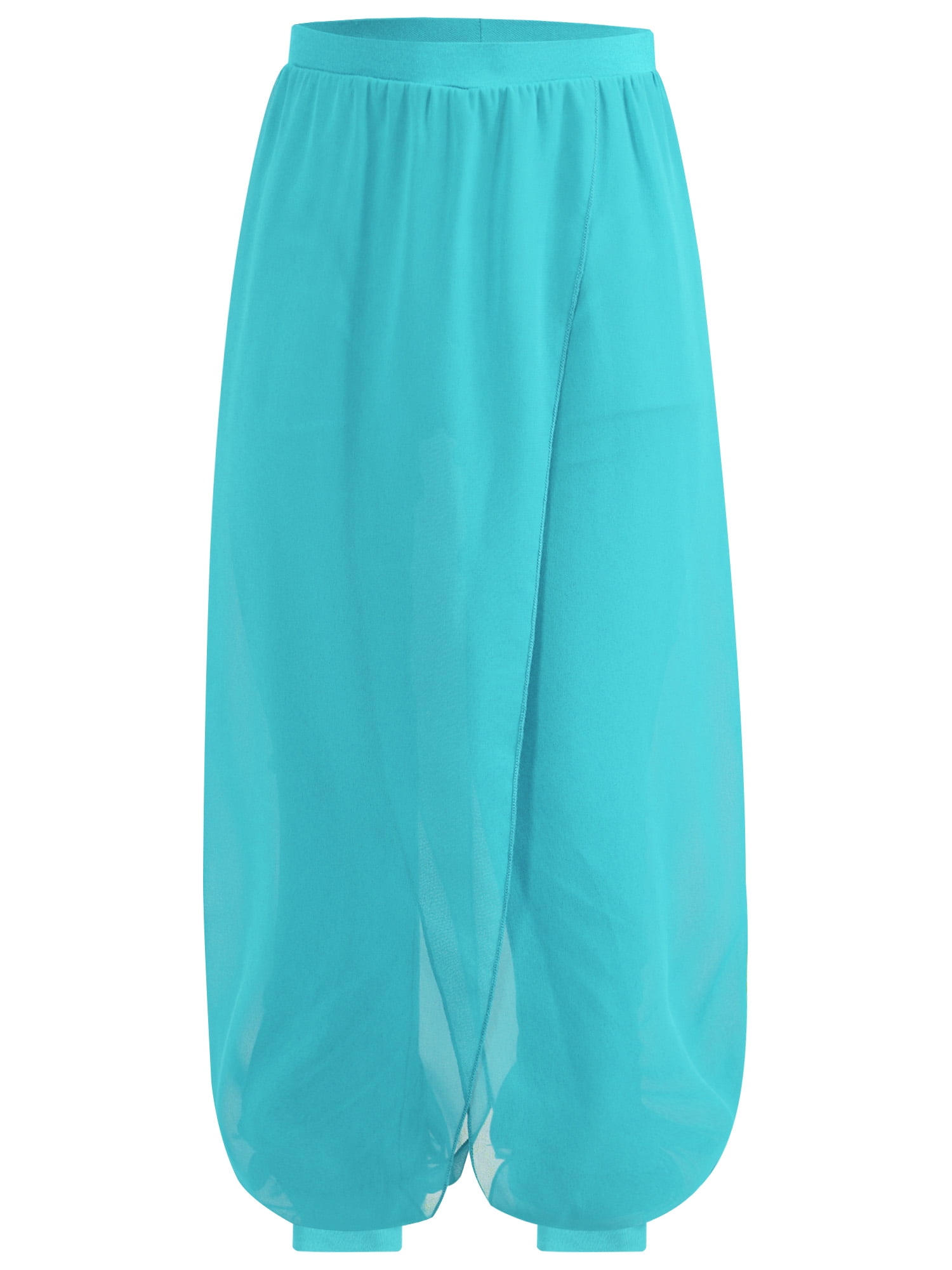 Aislor Kids Girls Chiffon Harem Pants Belly Dance Princess Wide Leg ...