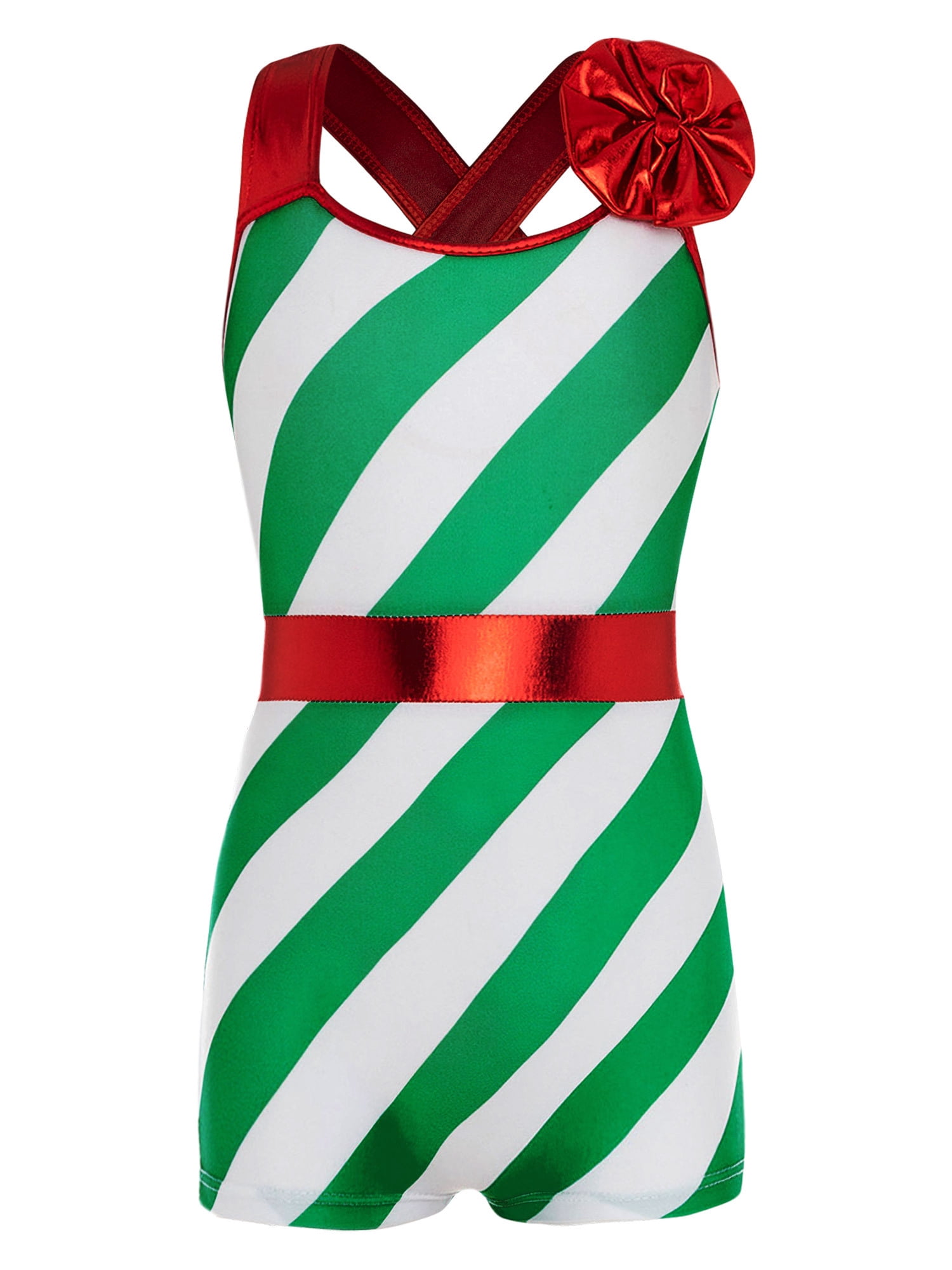 Aislor Kids Girls Christmas Gymnastics Leotard Ballet Dance Biketard ...