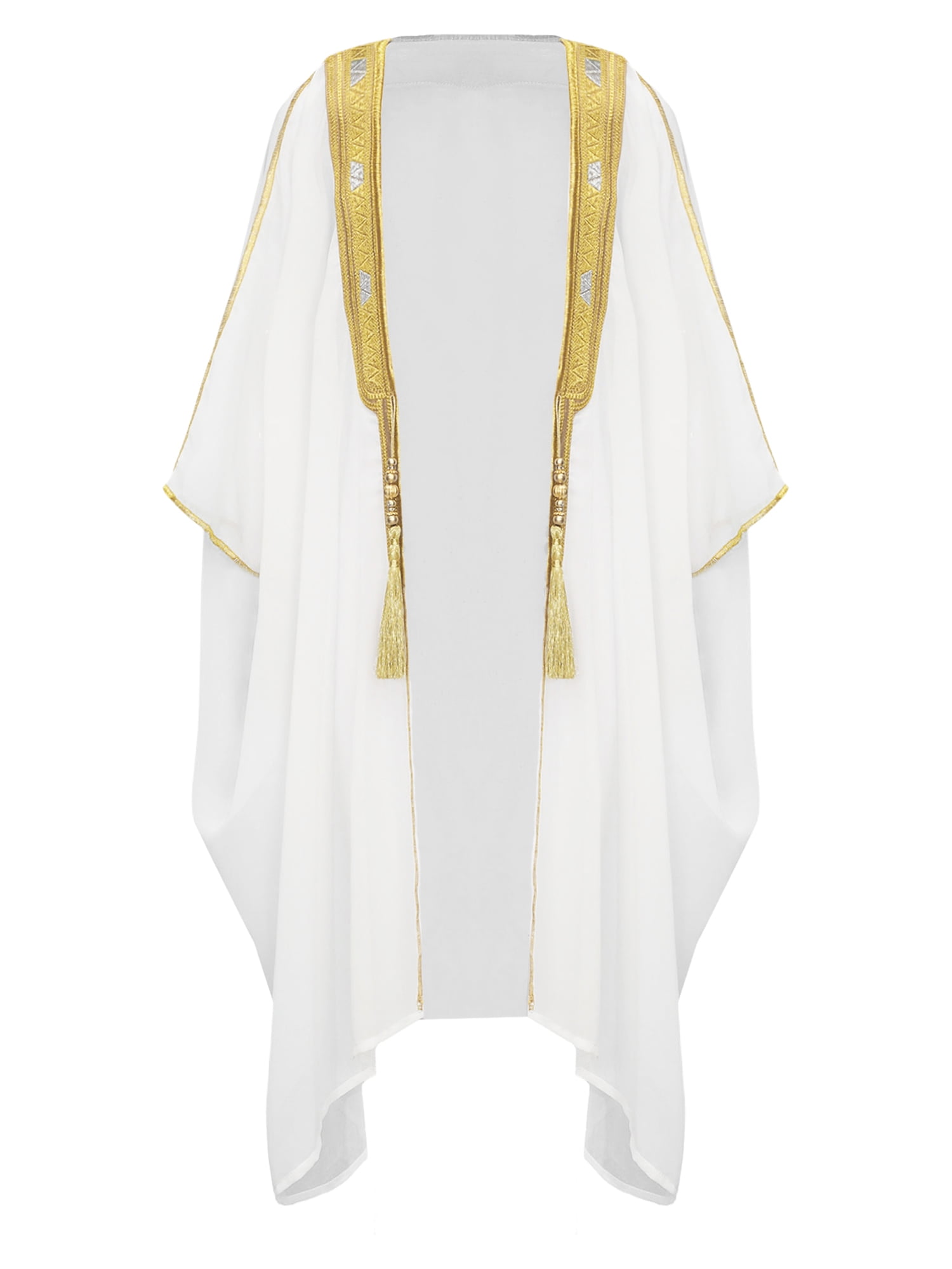 Aislor Kids Girls Graduation Gown Praise Church Choir Robes Sheer Mesh ...