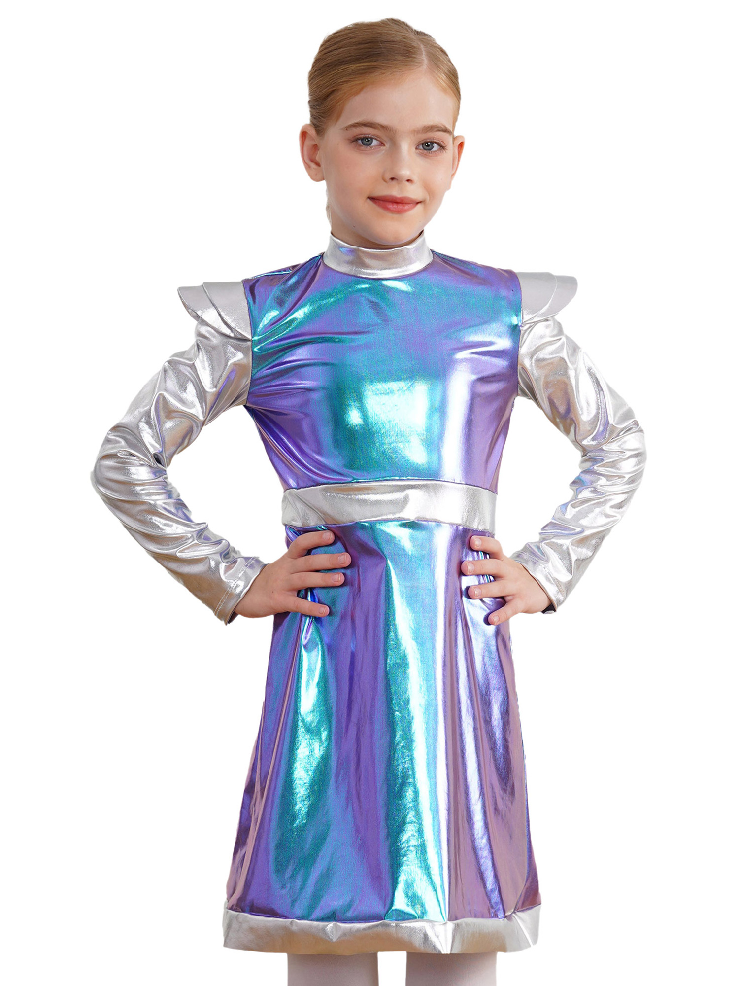 Aislor Kids Girls Halloween Carnival Party Role Play Outer Space Alien ...