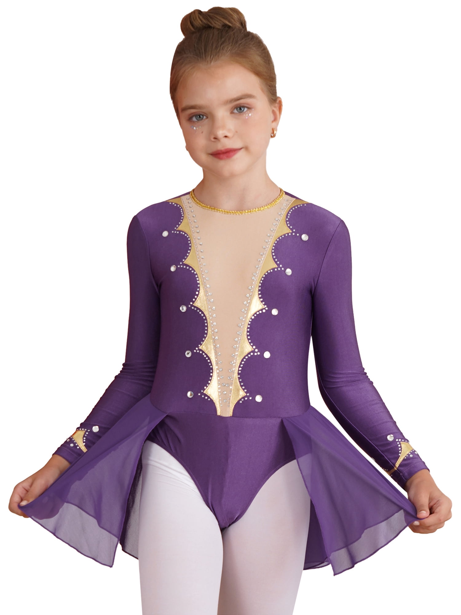 Aislor Kids Girls Halloween Circus Trapeze Show Costume Stage ...