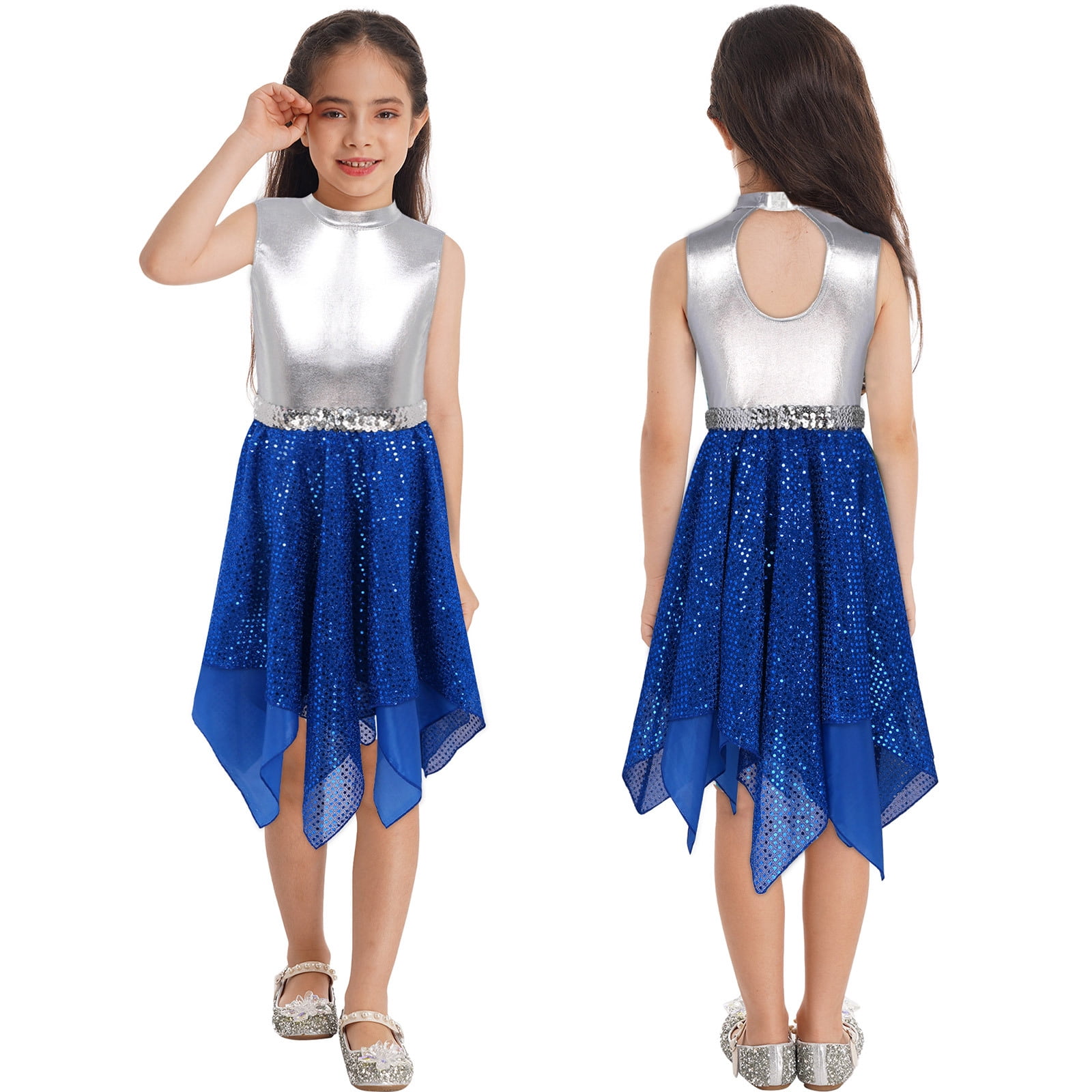 Aislor Kids Girls Praise Lyrical Dance Dress Worship Liturgical ...