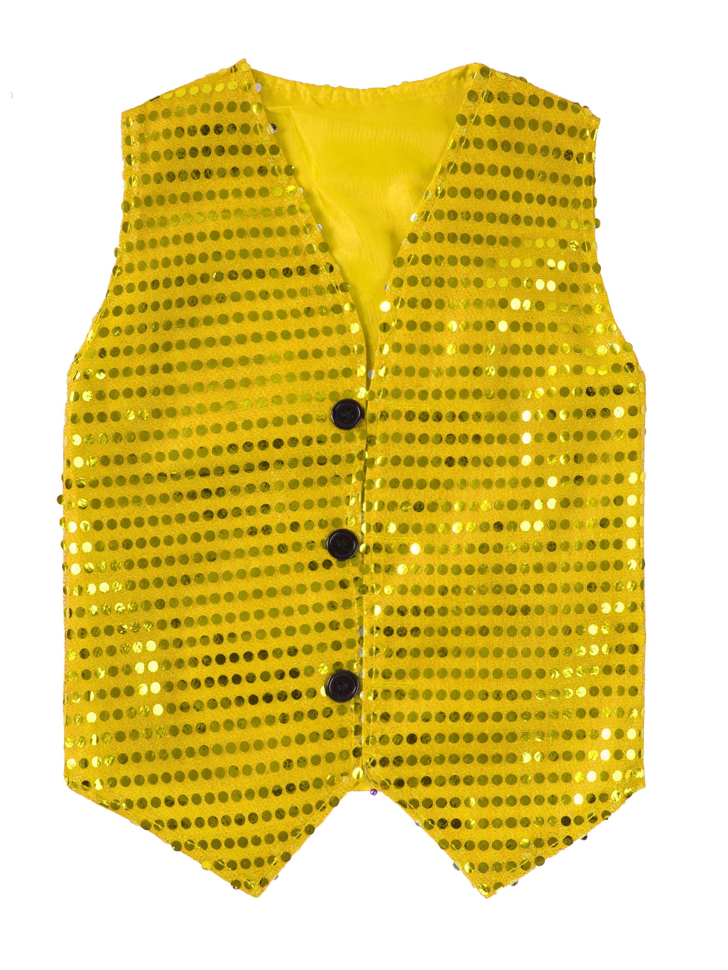 Aislor Kids Girls Sequined Vest Jacket Waistcoat Button Closure for Hip ...