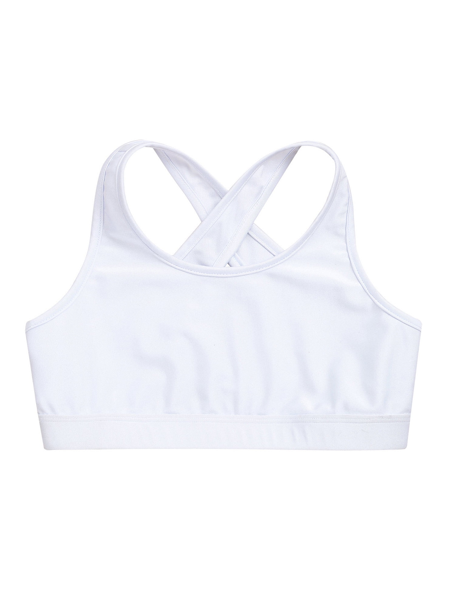 Aislor Kids Girls' Sleeveless Keyhole Back Crop Top Dance Gym Yoga ...