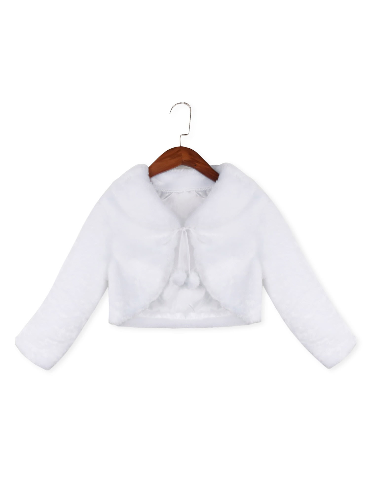 Aislor Kids Little Girls Faux Fur Cadigan Sweater Coat Bolero Shrug ...