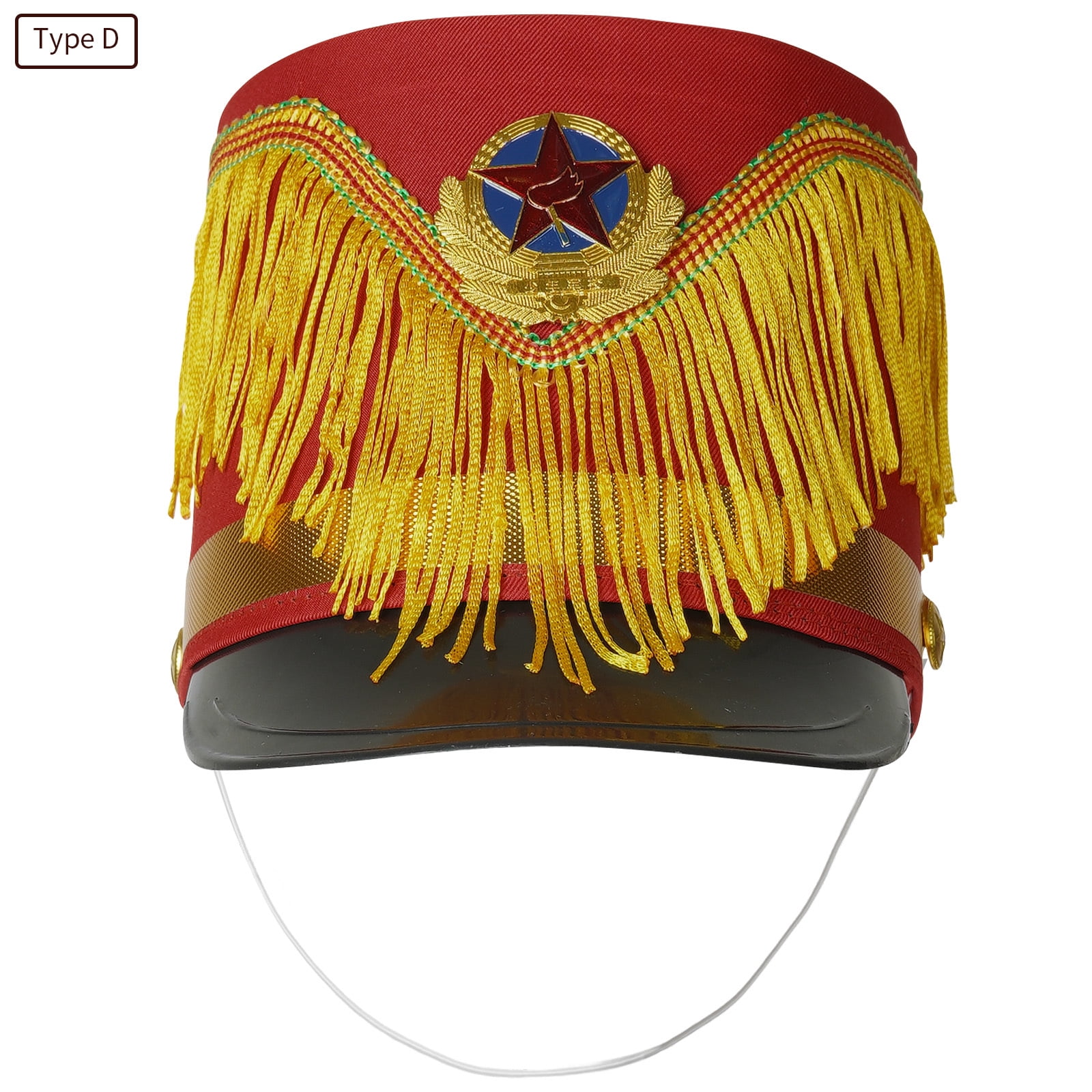 Aislor Marching Band Hat for Kids Drum Major Hat with Gold TrimToy ...