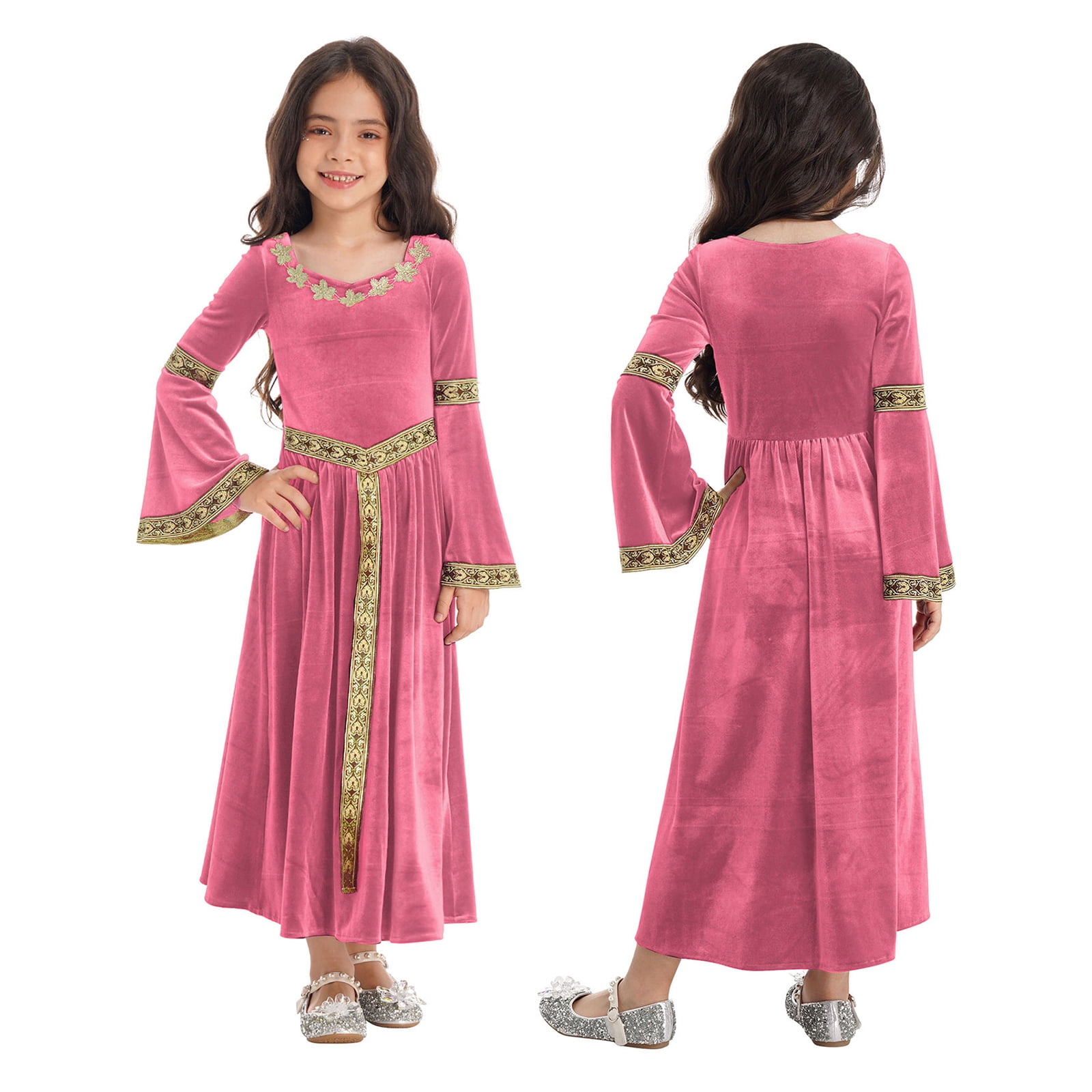 Aislor Medieval Princess Girls Renaissance Party Vintage Maxi Dress ...