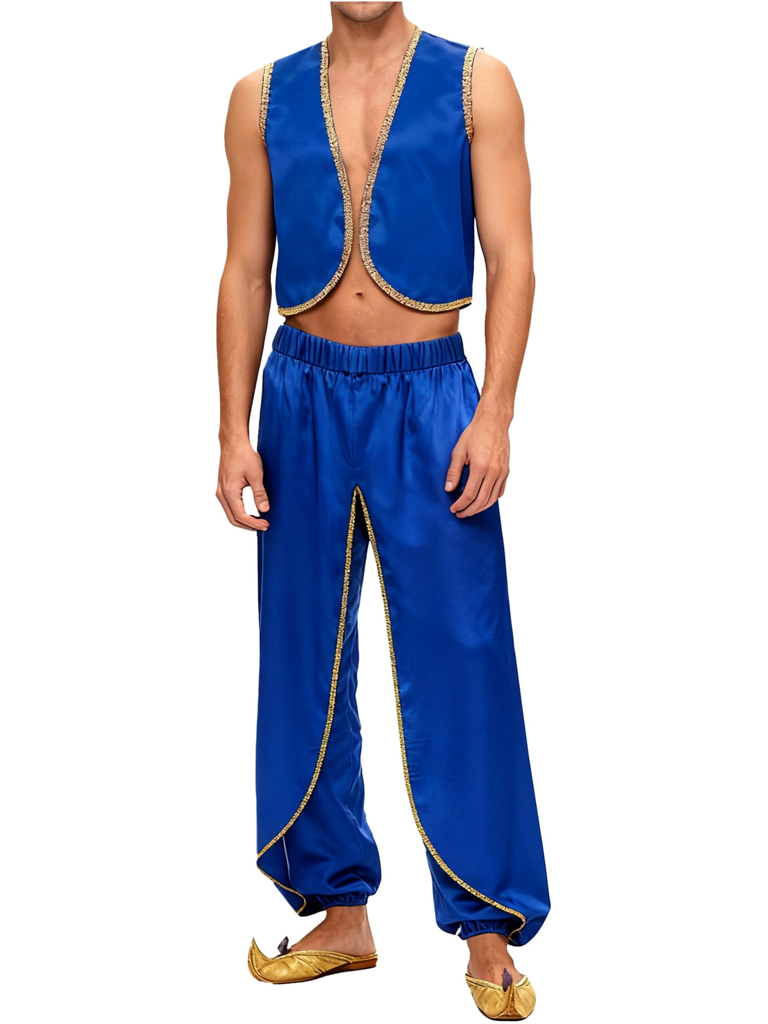 Aislor Mens Arabian Prince Role Play Persian Ara Genius Cosplay Vest ...