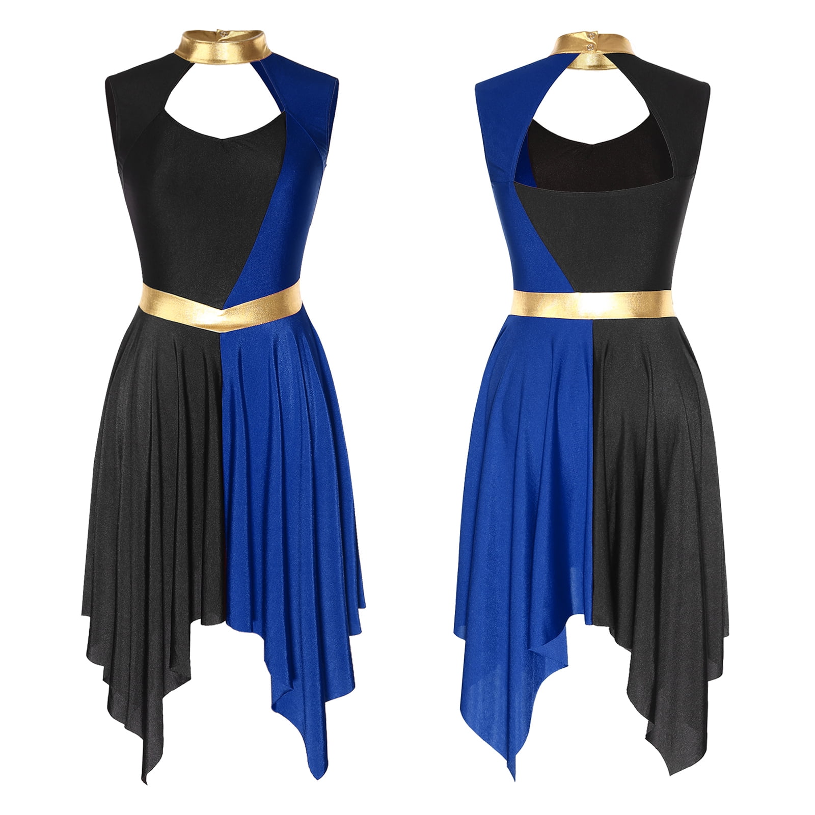 Aislor Praise Dance Overlays and Tunics for Women Sleeveless Cut Out ...