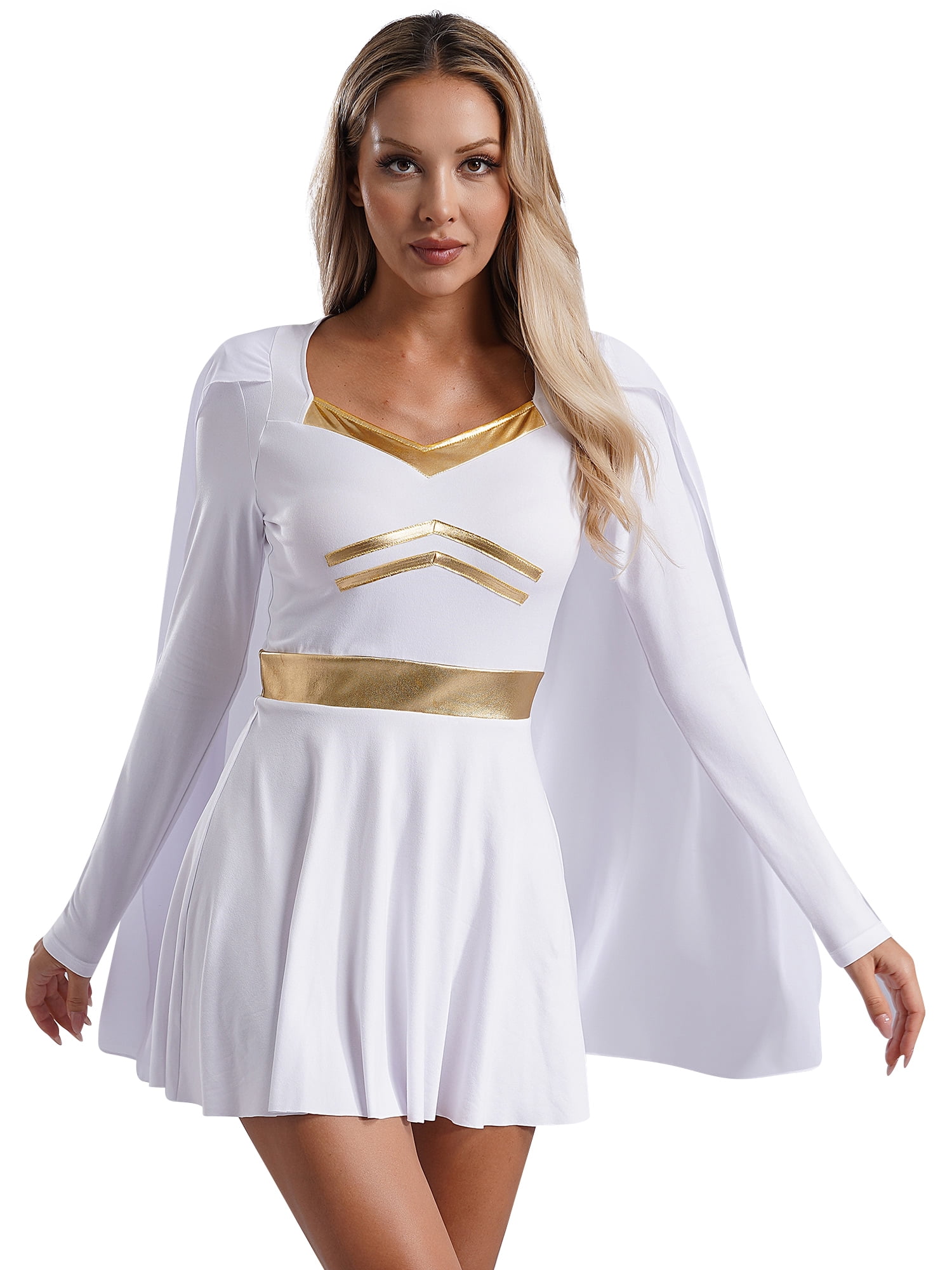 Aislor Women Halloween Costume Toga Greek Ancient Princess Roman ...