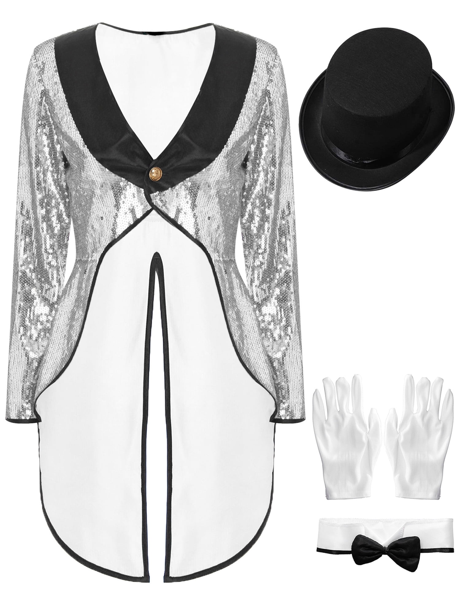 Aislor Women Magician Cosplay Costumes Tailcoat Jacket Halloween ...