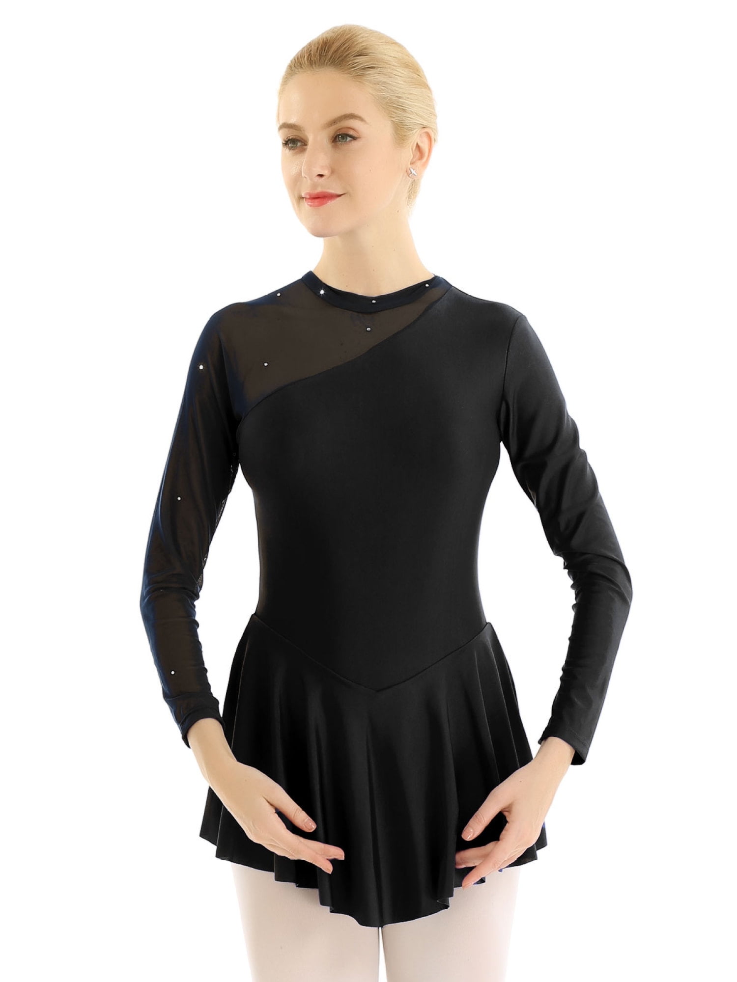 Aislor Women's Lyrical Figure Ice Skating Dress Skirted Leotard Dresses ...