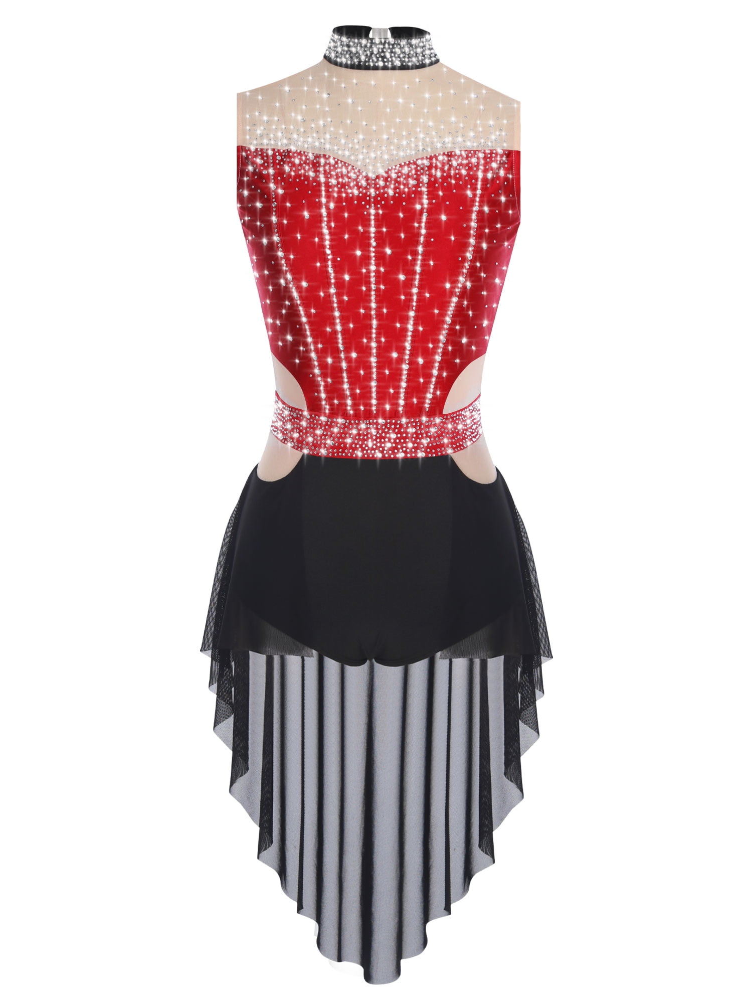 Aislor Women's Rhinestone Lyrical Jazz Dance Leotard Ballroom Tango ...