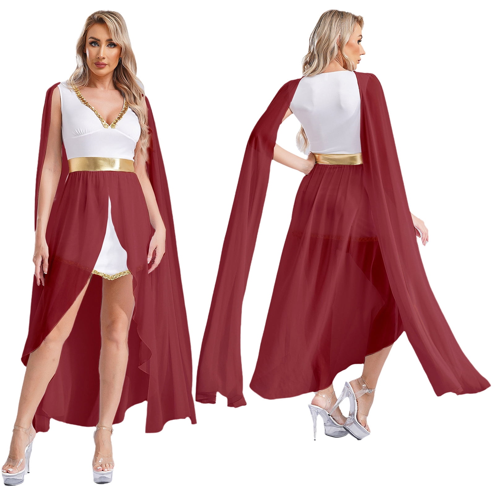 Aislor Womens Halloween Greek Princess Cosplay Fancy Dress Carnival ...