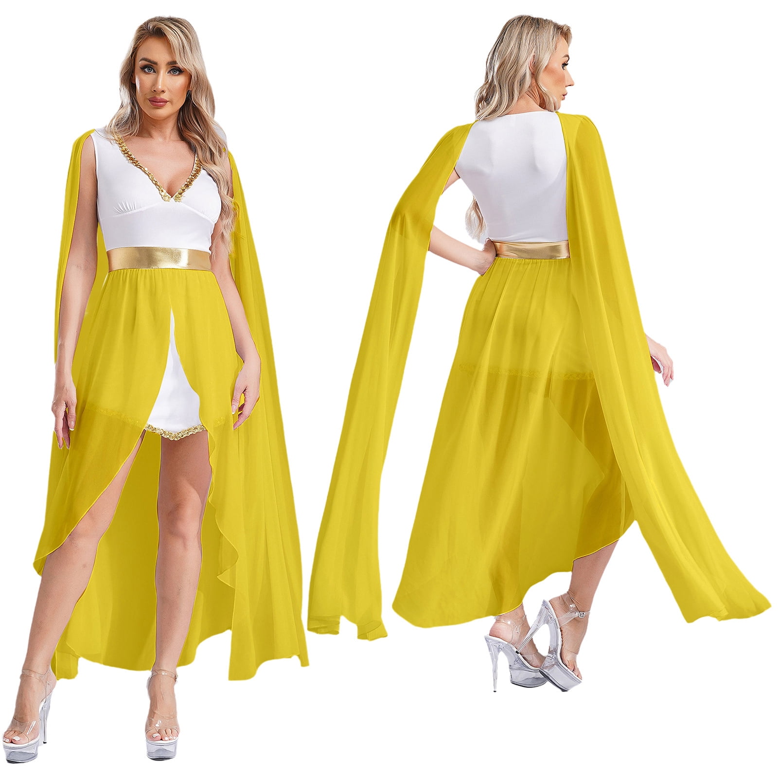 Aislor Womens Halloween Greek Princess Cosplay Fancy Dress Carnival ...